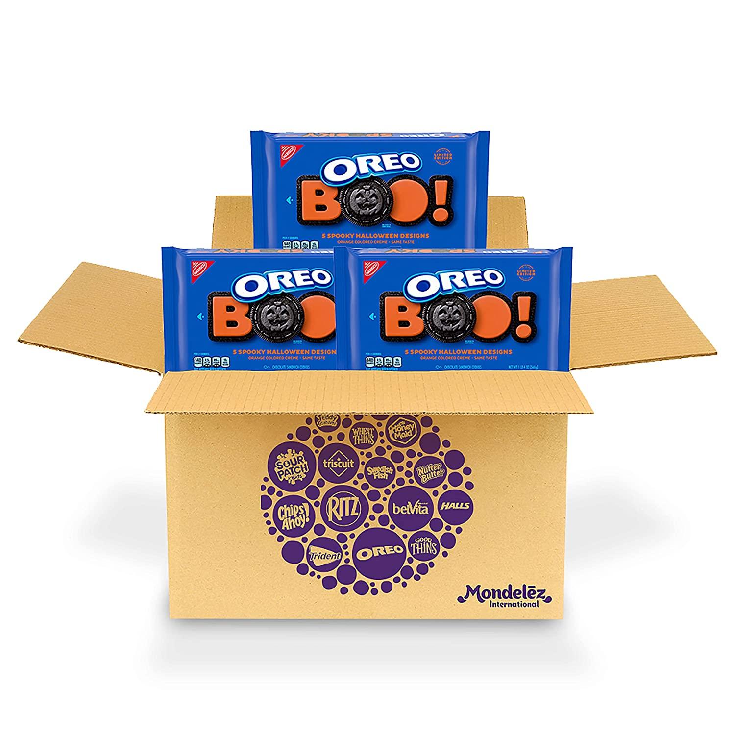 OREO Orange Creme Chocolate Sandwich Cookies Limited Edition Halloween ...