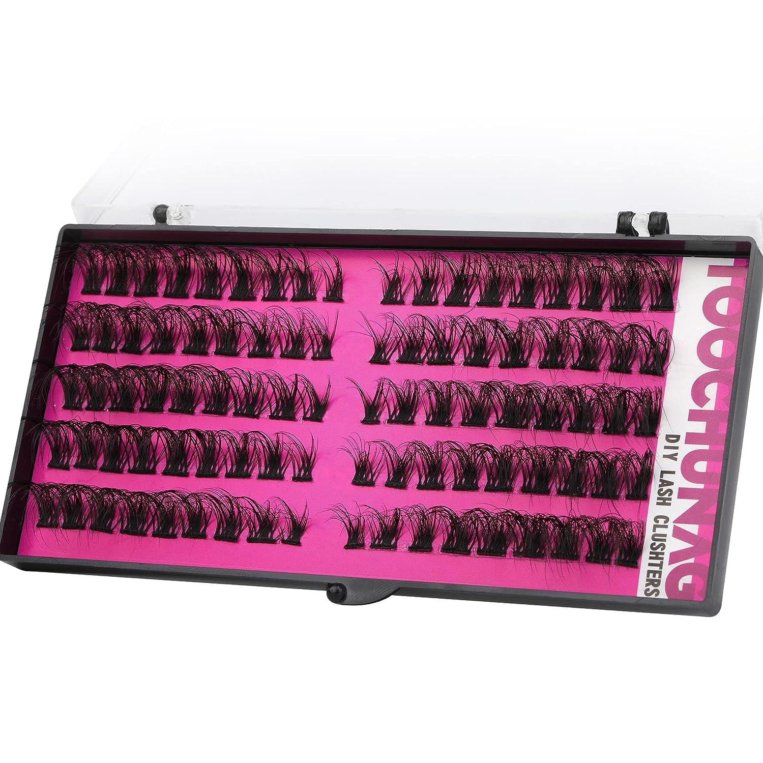 TOOCHUNAG B-Natural Fluffy DD Curl Cluster Lash Extensions for DIY ...