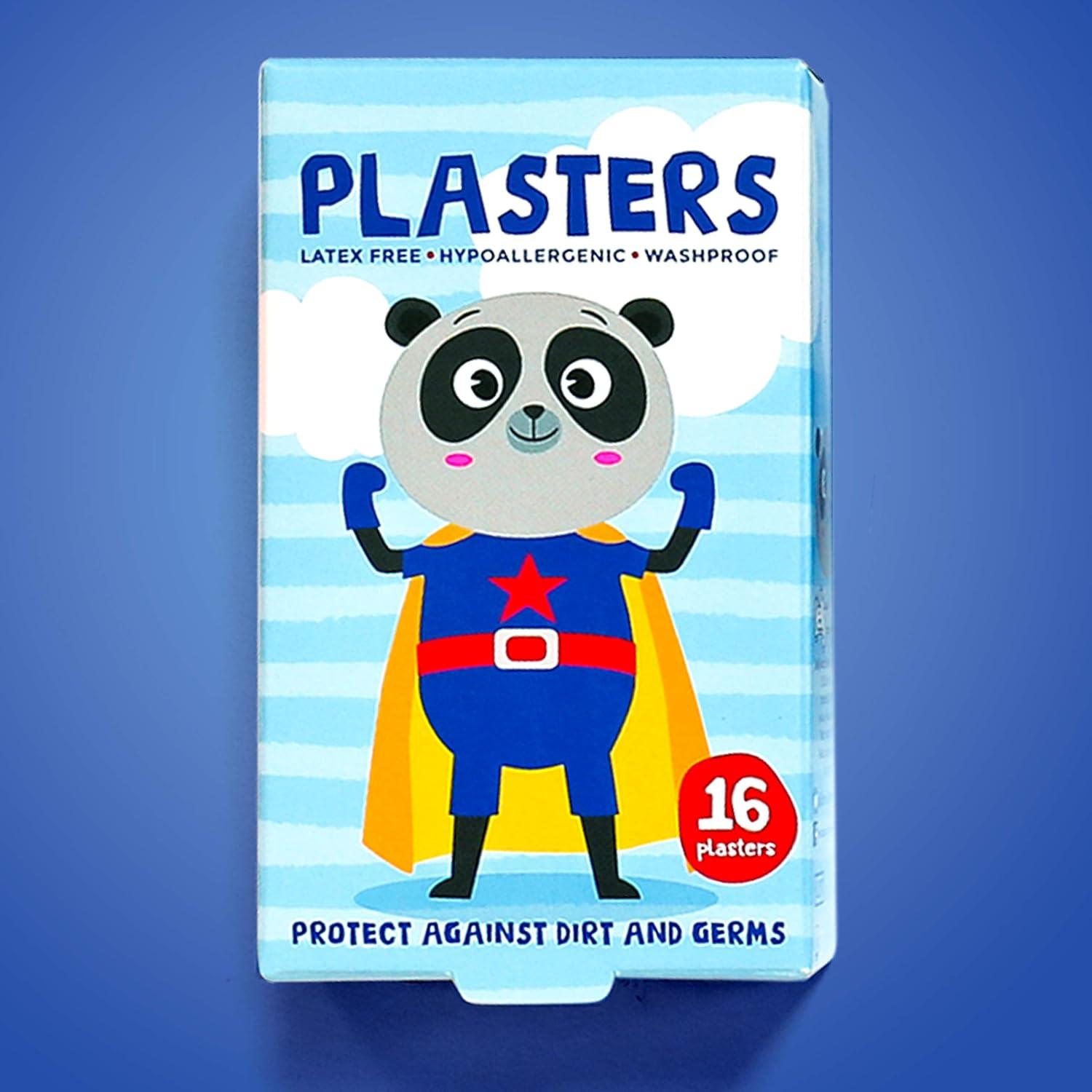 Superhero Plasters for Kids (Latex Free/Hypoallergenic/Washable ...