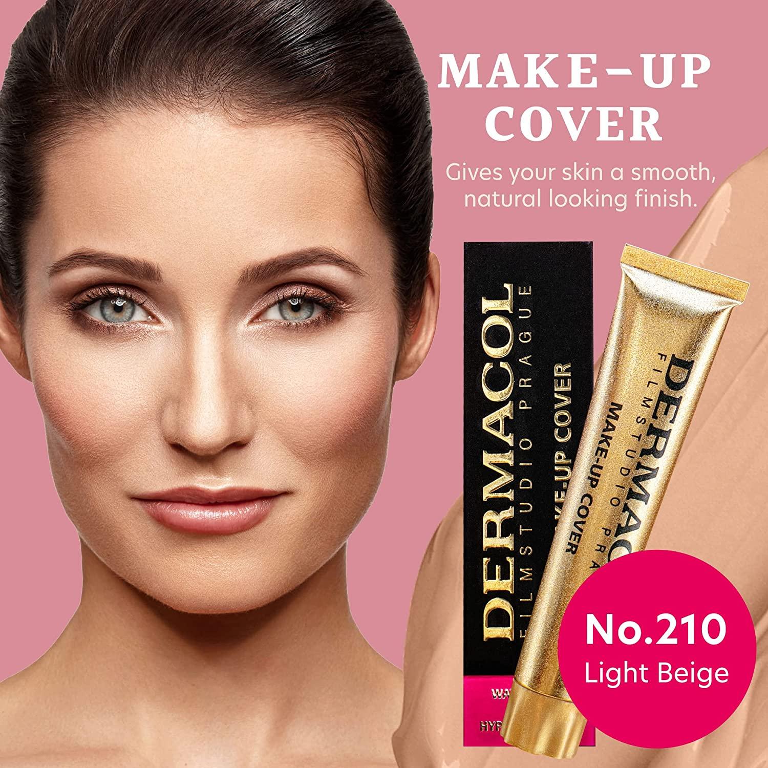 Dermacol Full Coverage Matte Foundation with SPF 30 - Waterproof, Long ...
