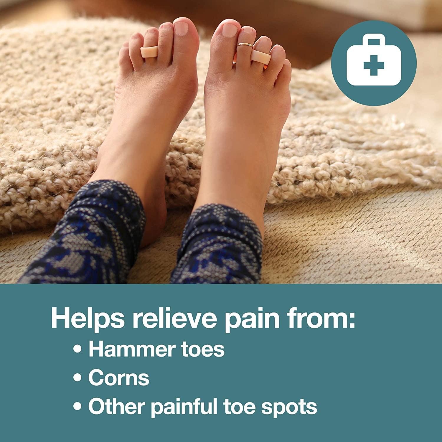 ZenToes Hammer Toe Straightener 4 Pack - Relieve Foot Pain, Pressure ...