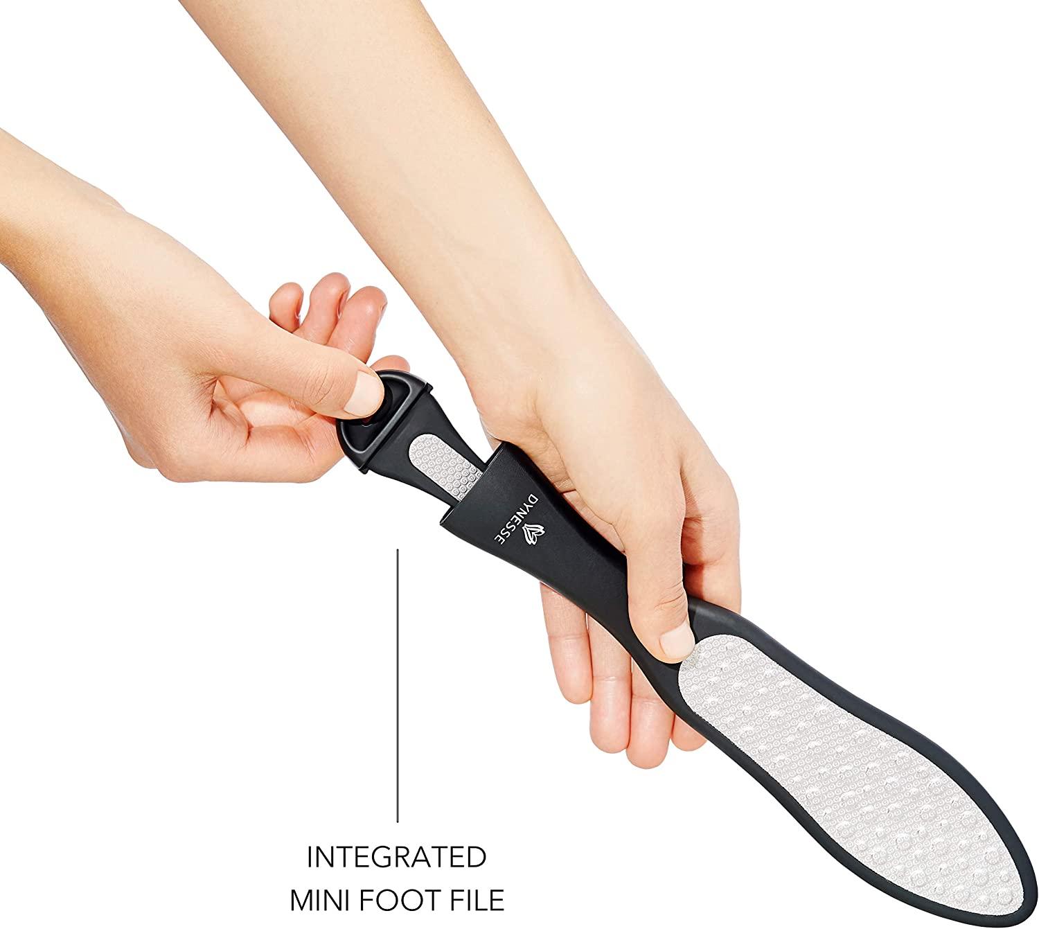 DYNESSE Pedicure Foot File - Professional 3-in-1 Callus Remover with ...