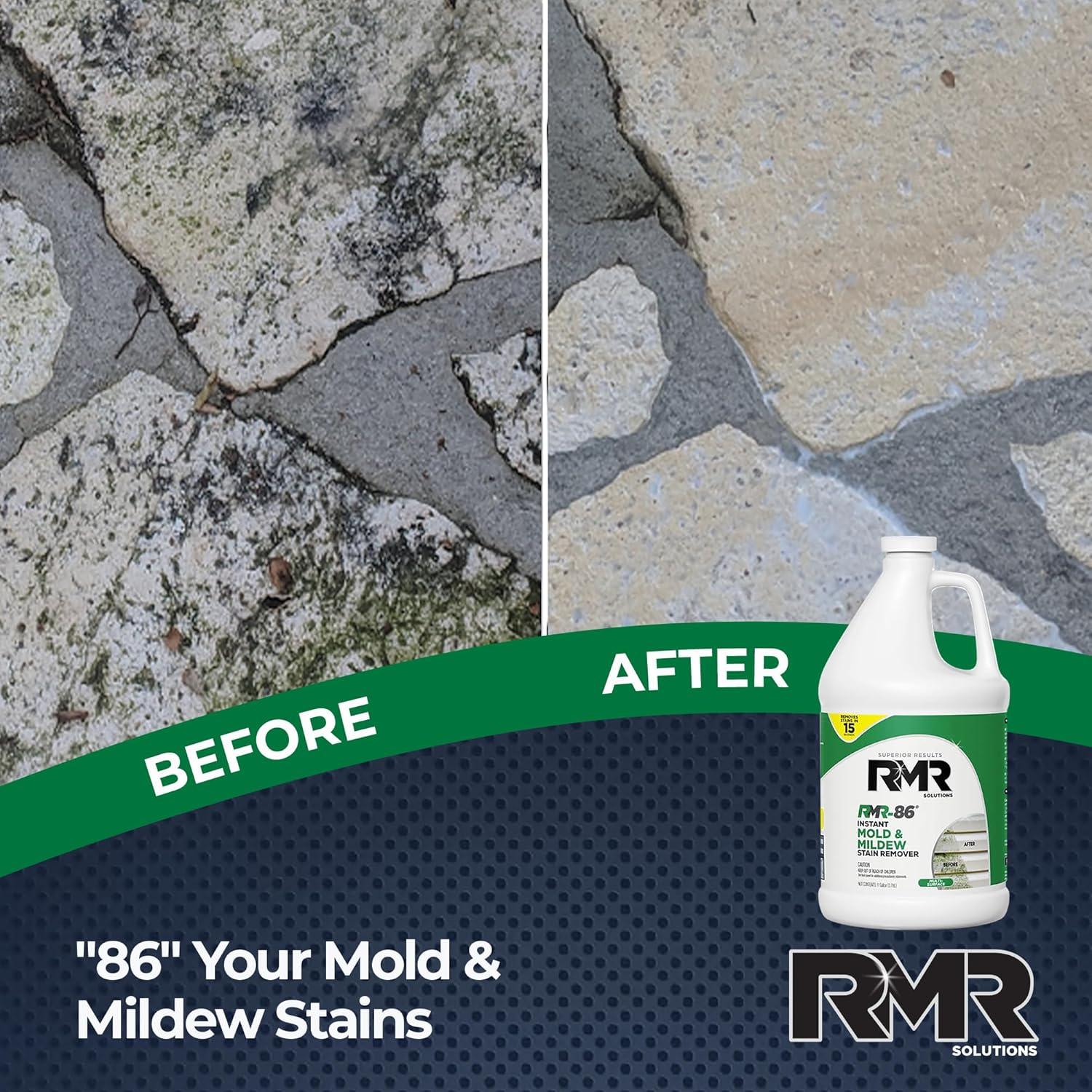 RMR-86 Instant Mold and Mildew Stain Remover Spray - 1 Gallon (128 fl ...