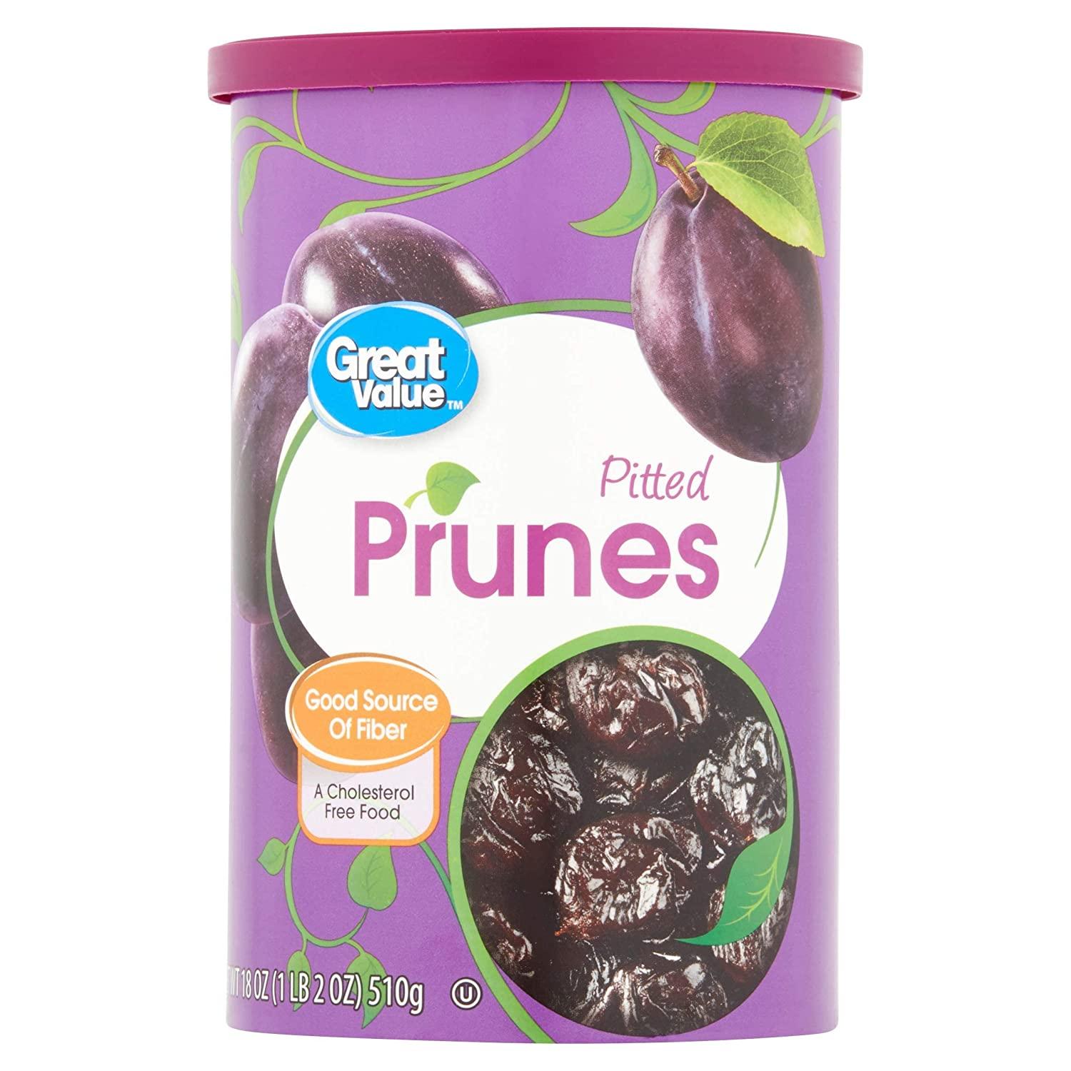 18 Oz Great Value Pitted Dried Prunes - Pack of 3 | High Quality ...