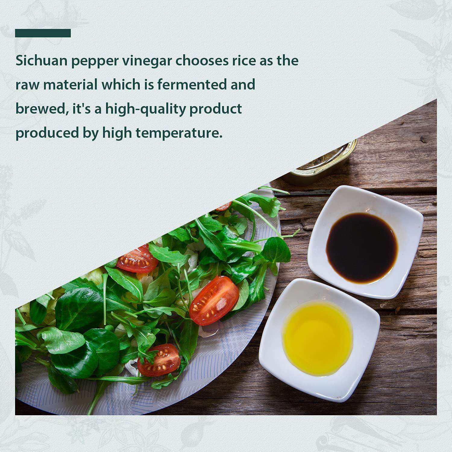 Soeos Sichuan Pepper Vinegar 16.9 fl oz - Naturally Fermented Rice ...