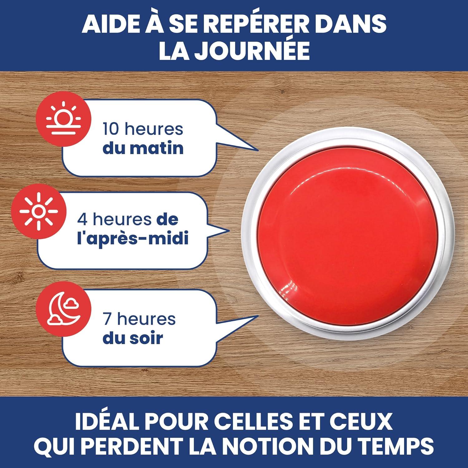 French Talking Clock - 12 Hour Format | Speaks French - International ...