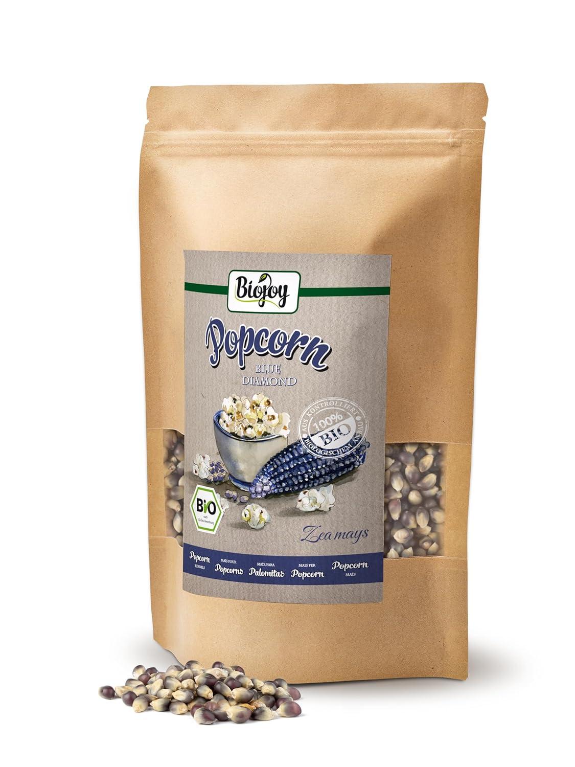 Biojoy Organic Diamond Blue Popcorn - 1 kg | Unsweetened & Unsalted ...