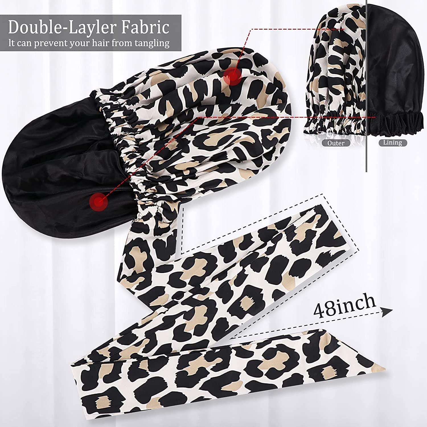 Extra Large Satin & Silk Bonnet for Women | Ideal for Curly Hair ...