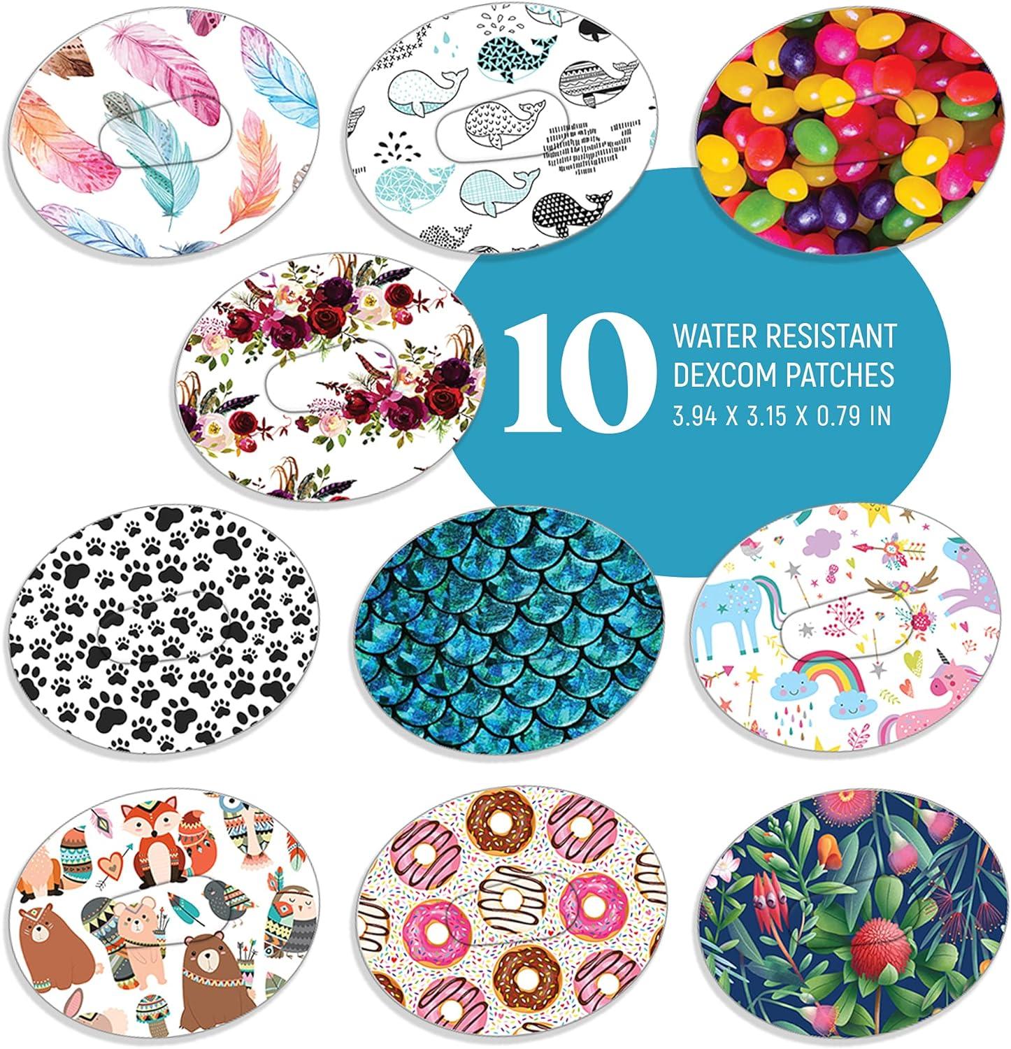 Dexcom Adhesive Patches x10 Pack - Easy to Apply Design with Split ...