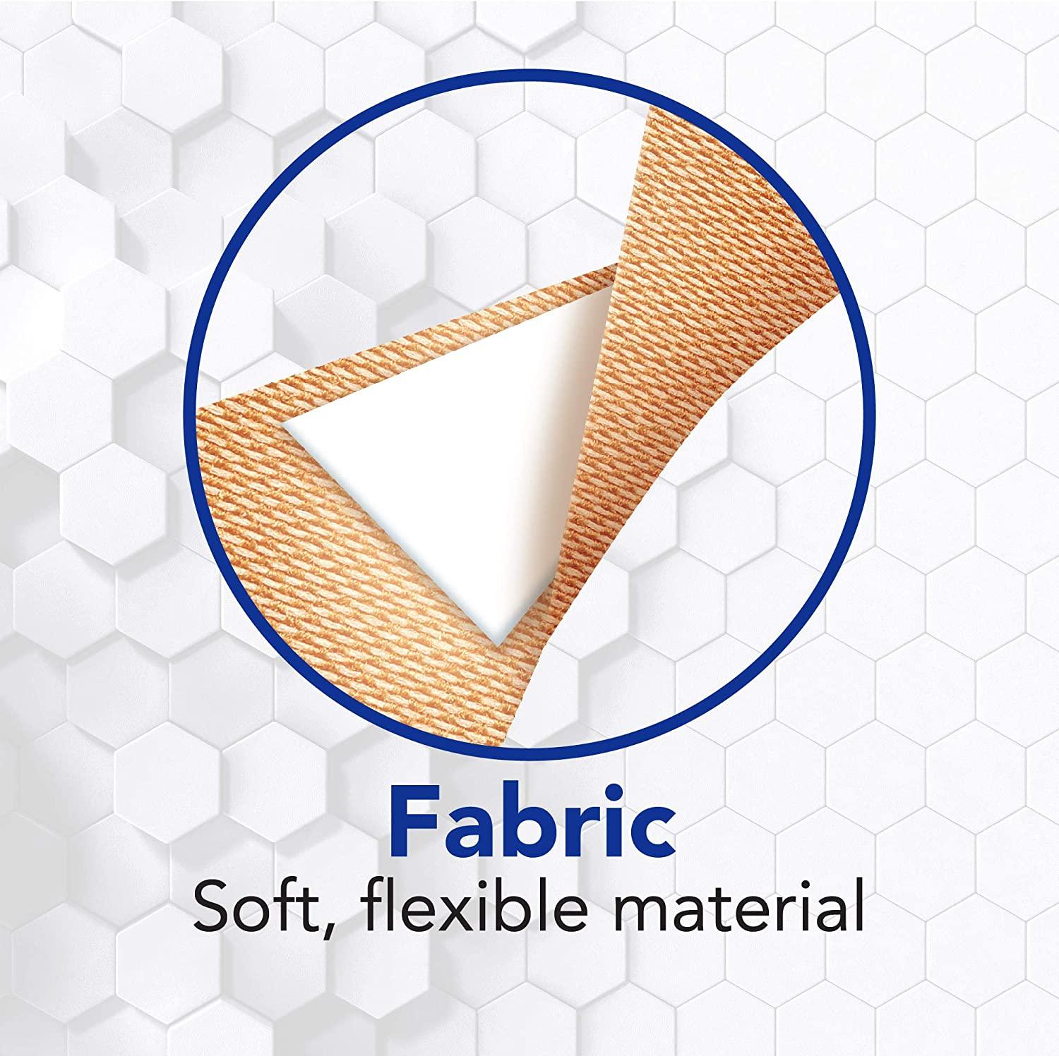 10 ct XL Flexible Fabric Adhesive Bandages 2x4 | Extra Large Wound Care ...