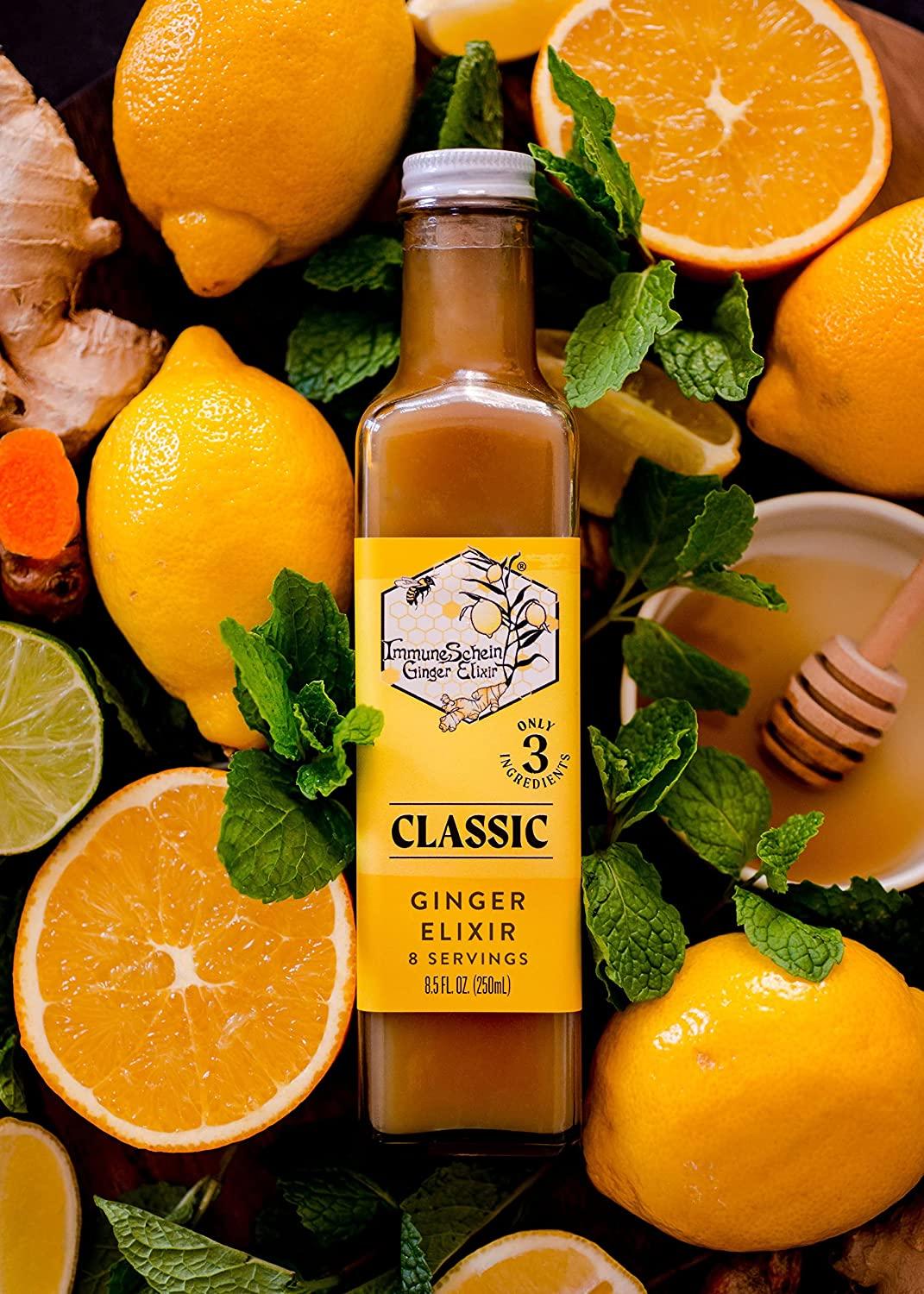 ImmuneSchein Classic Ginger Elixir Shots - Organic Handcrafted Elixir ...