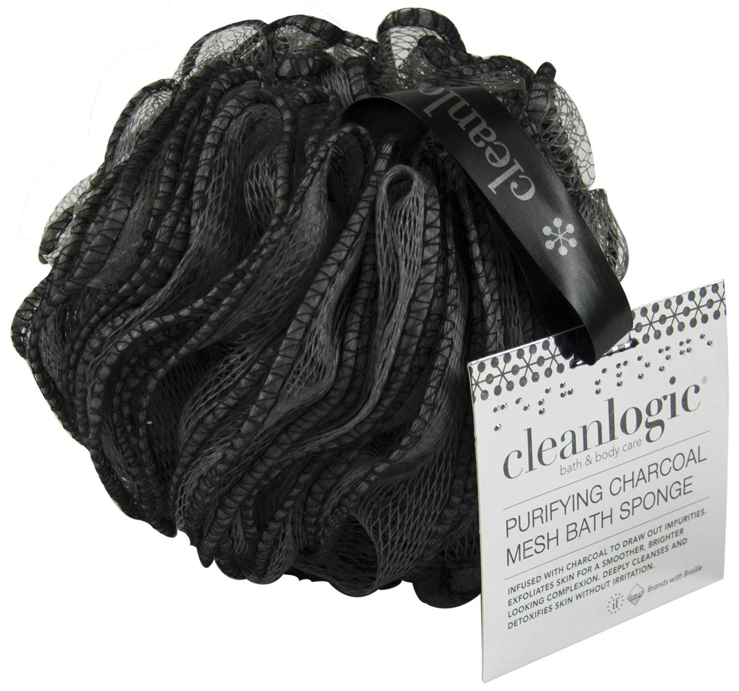Cleanlogic Detoxify Charcoal Mesh Sponge 60g Assorted Colors - Pack of ...