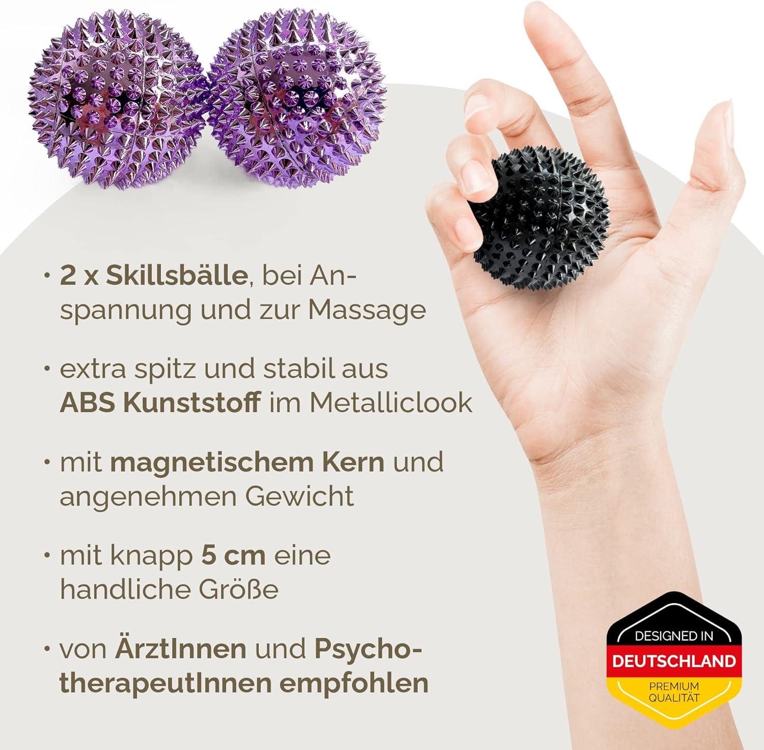 2x DBT Skills Hedgehog Ball - Magnetic Acupressure Stress Relief ...
