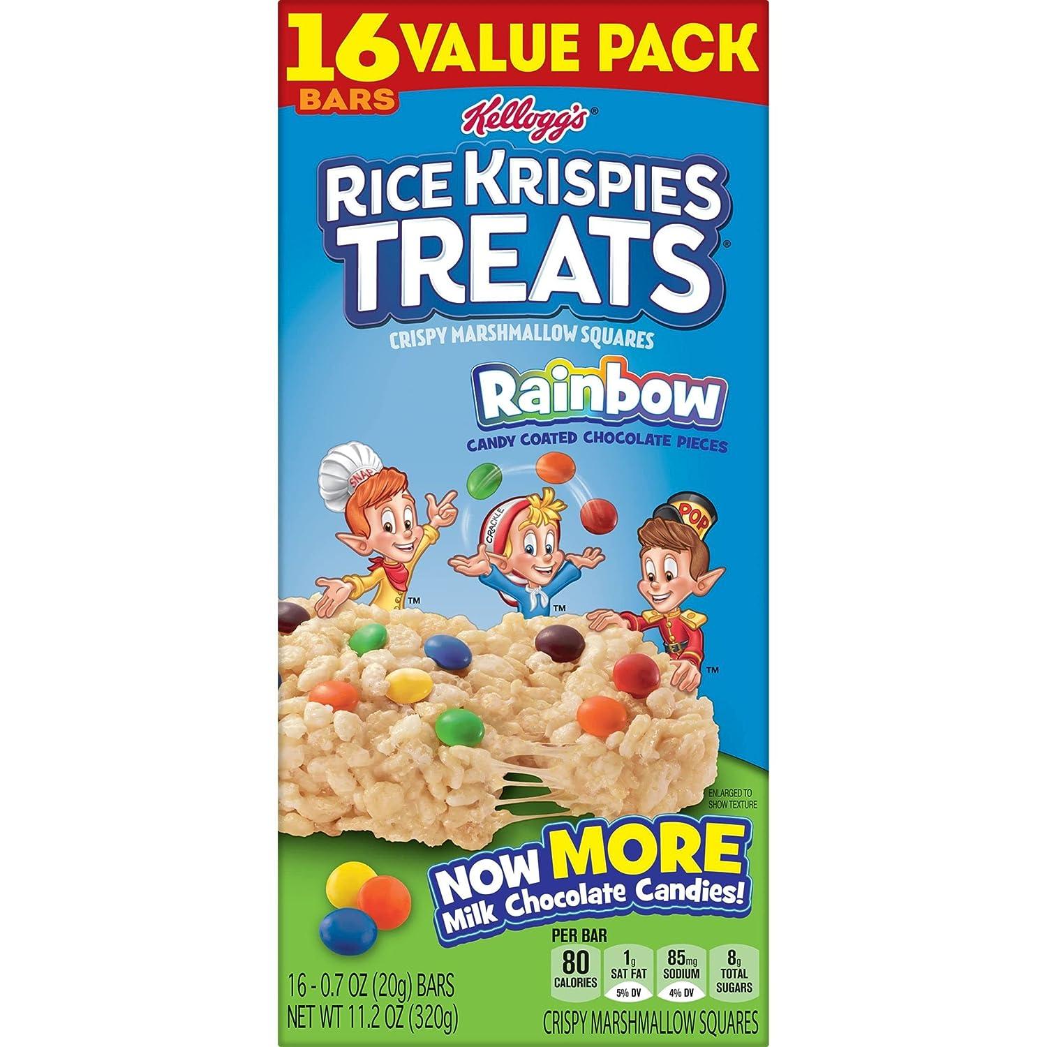 Rice Krispies Treats Marshmallow Snack Bars 16-Pack Value Pack ...