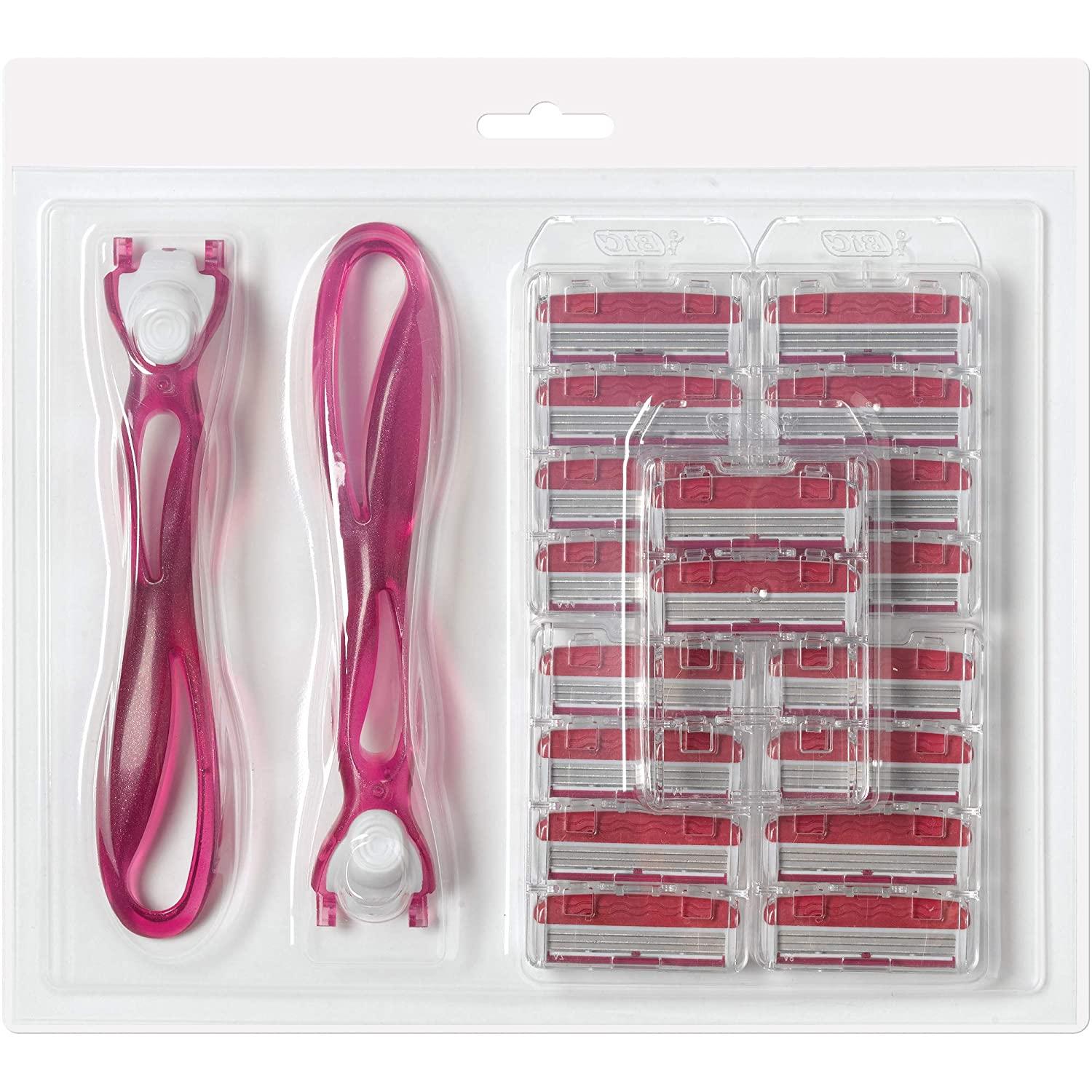 BIC Simply Soleil Click Women's Disposable Razor Pink 18 Pack - Smooth ...