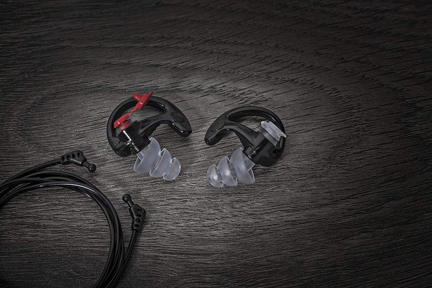 SureFire EP4 Sonic Defenders Plus Earplugs - Medium, Black, Reusable ...