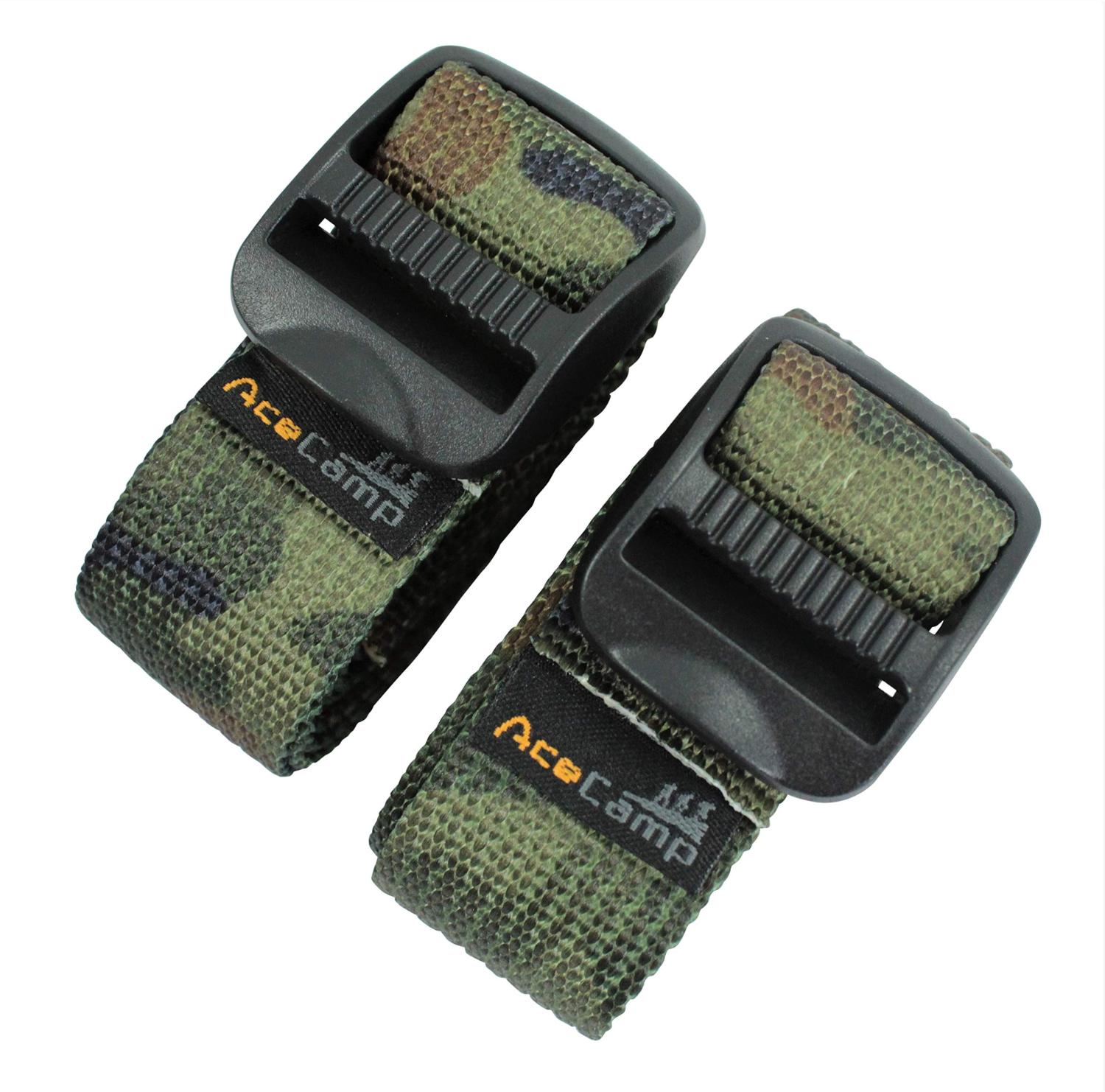 AceCamp Packing Straps - 2 x Camouflage Webbing 120 cm for Secure ...