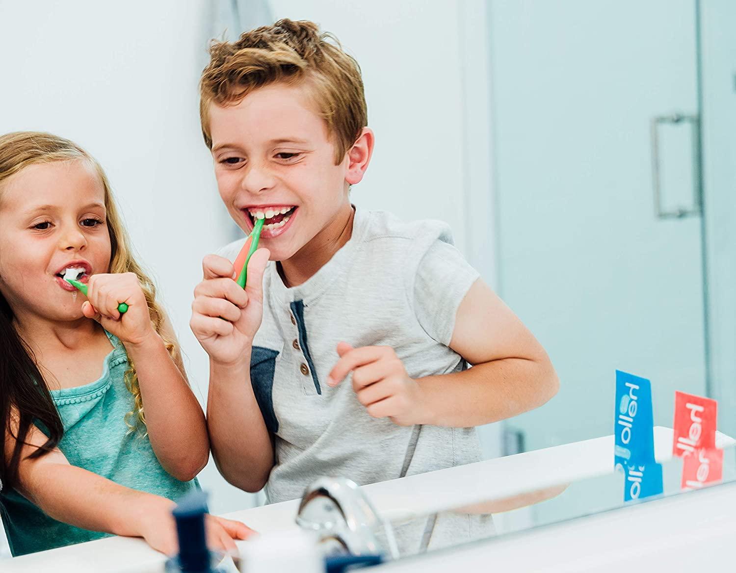 Hello Kids Fluoride Toothpaste - Blue Raspberry Flavor, 4.2 oz (119g ...