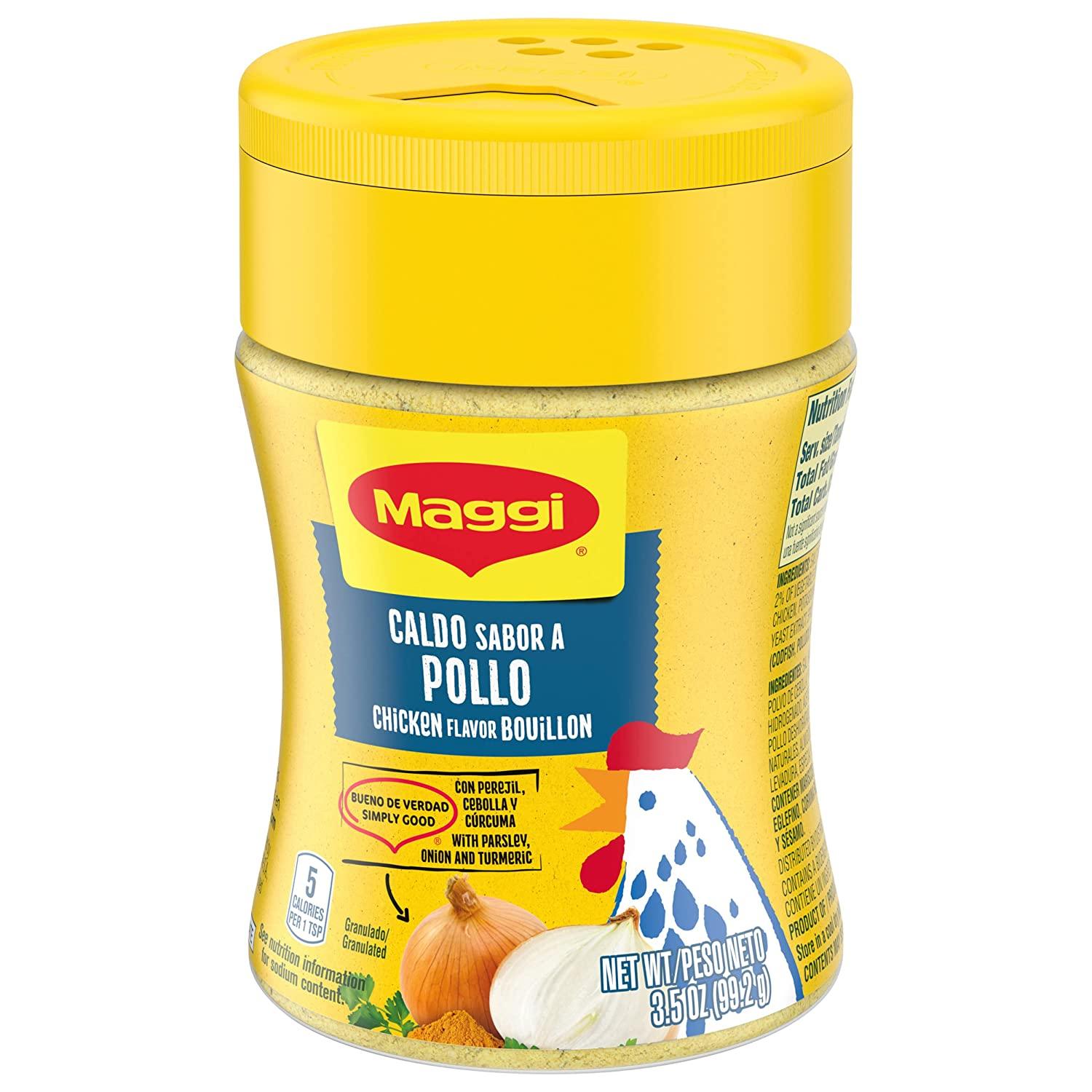 Maggi Granulated Chicken Flavor Bouillon 3.5 oz - Savory Seasoning for ...
