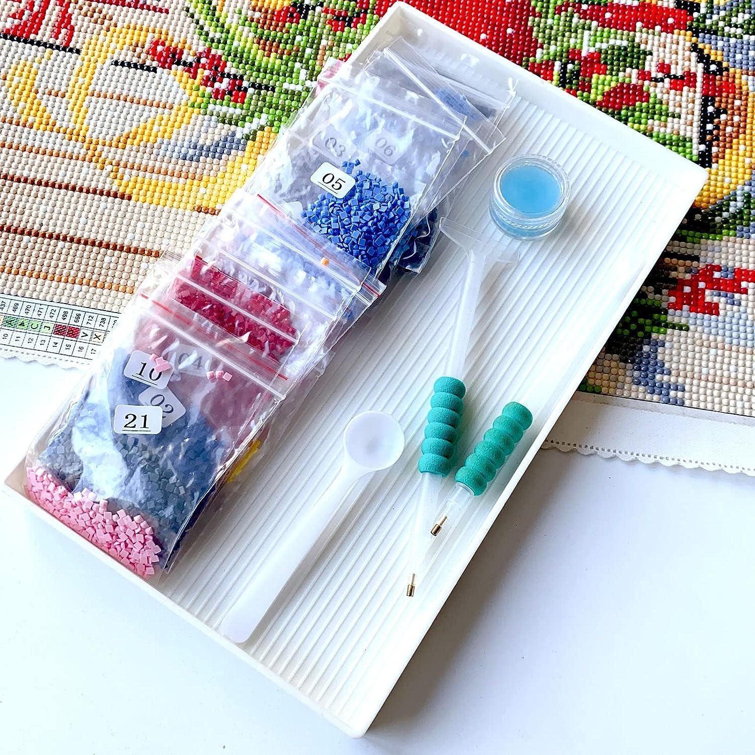5 Pcs Large Diamond Painting Trays Plastic Bead Sorting Tray Big ...