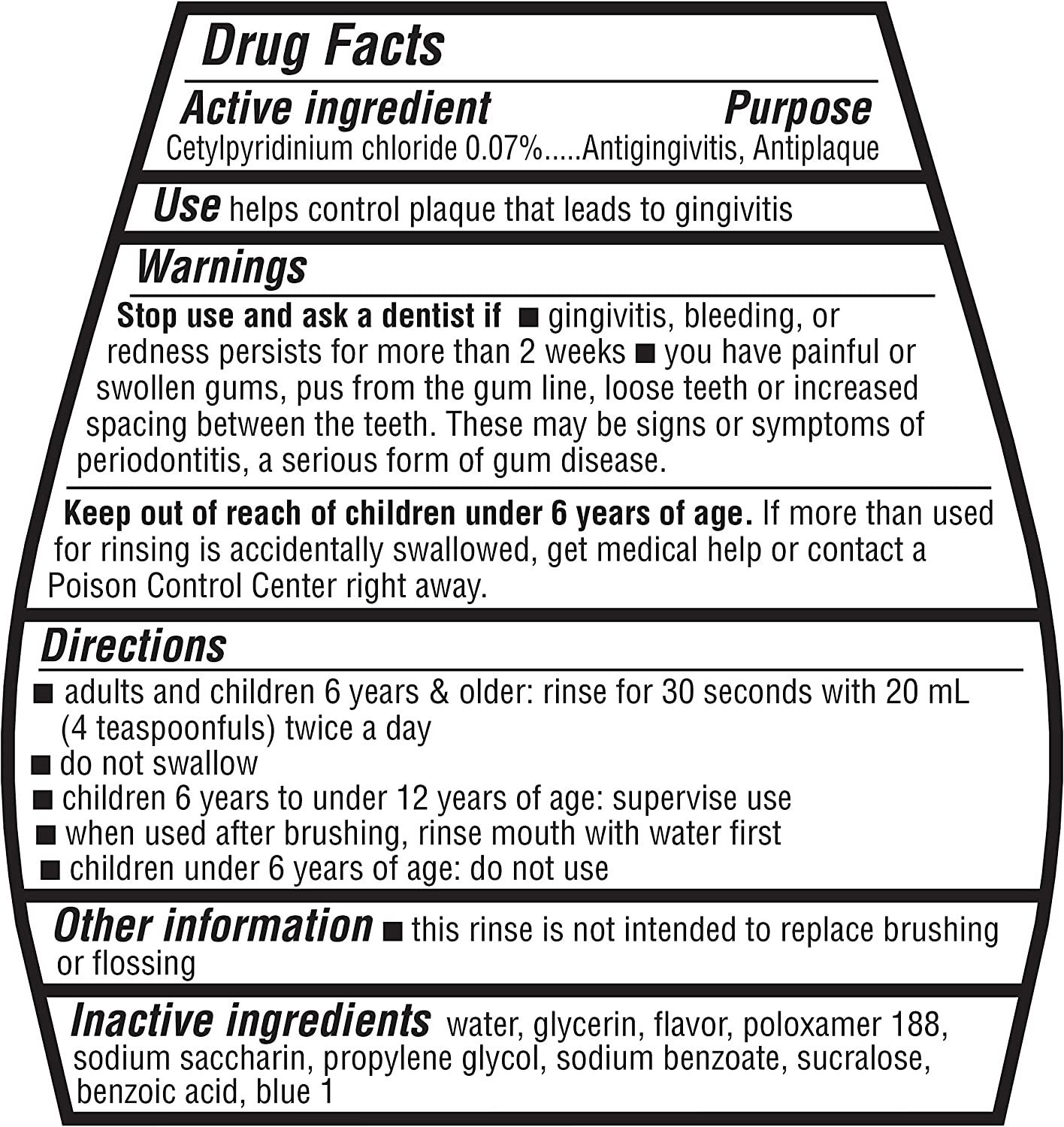 Amazon Basics Alcohol-Free Antiseptic Rinse - Fresh Mint, 1 Liter (33.8 ...