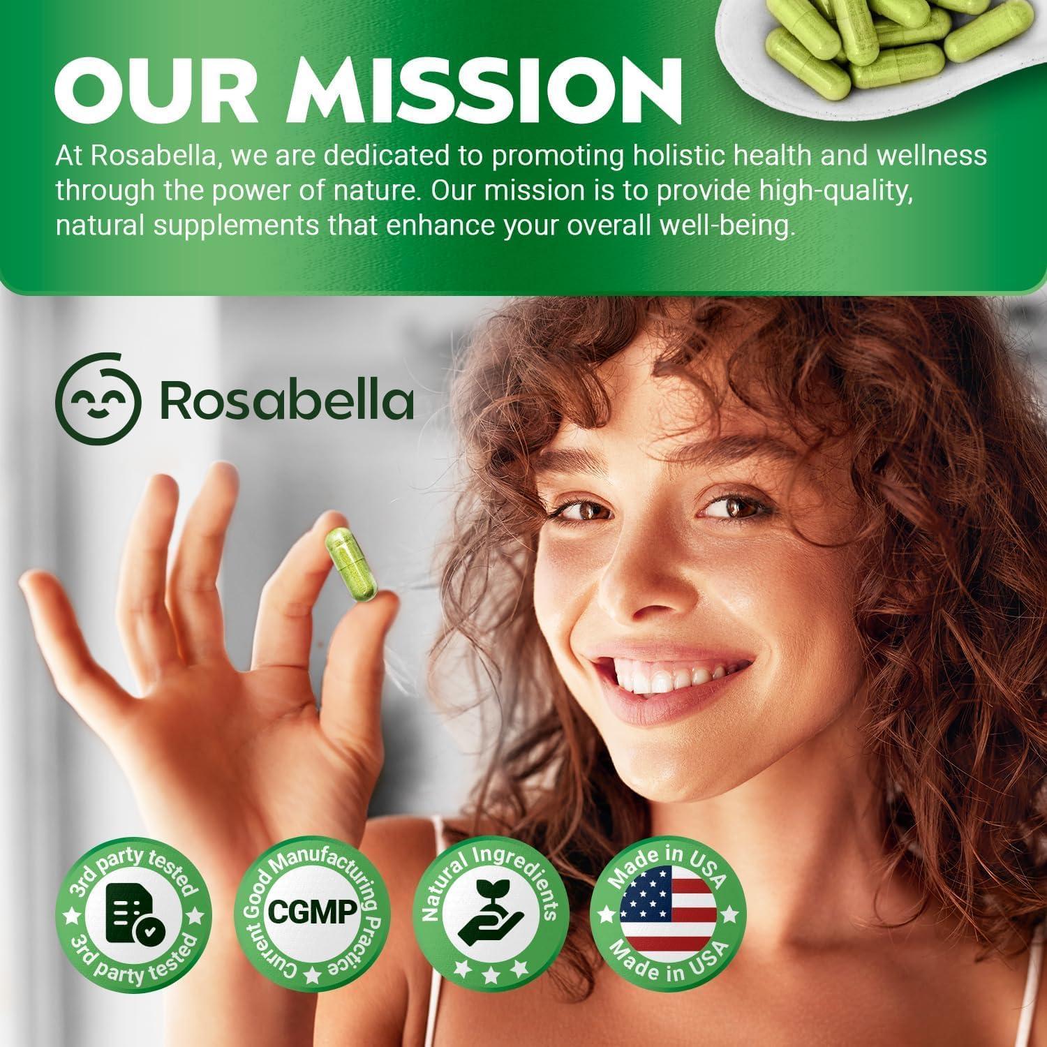 Buy Rosabella Moringa Powder Capsules - 800mg Nutrient-Rich Antioxidant Superfood for Energy ...
