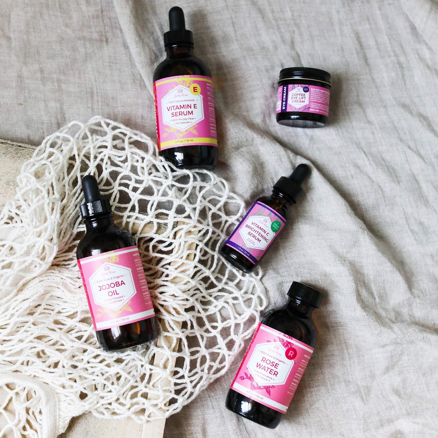 Leven Rose Vitamin C Brightening Serum - 100% Natural Dark Spot Remover for Face - Collagen ...