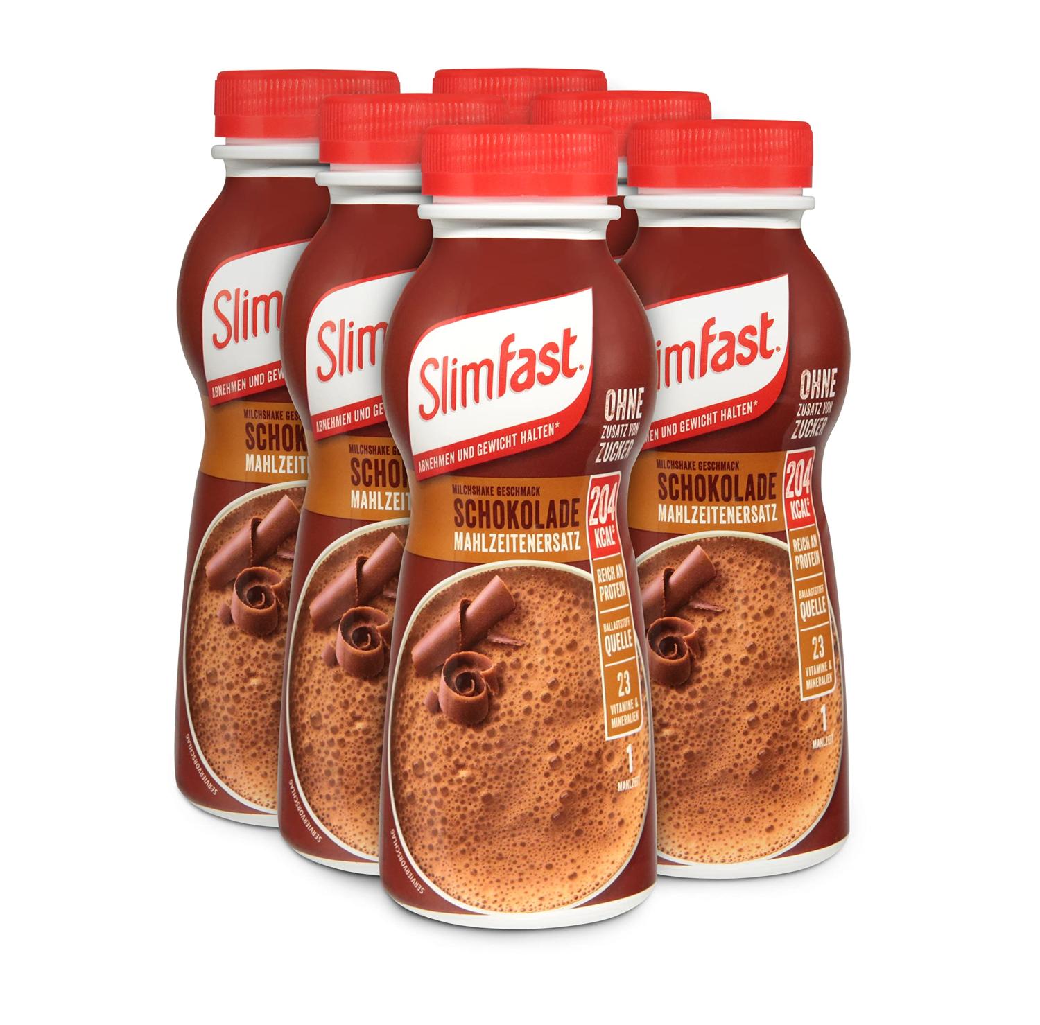 Slim Fast Chocolate Drink 6-Pack | Protein & Low-Calorie Meal ...