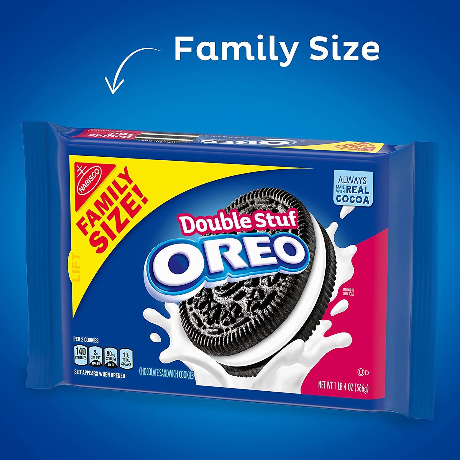 OREO Double Stuf Chocolate Sandwich Cookies Family Size - 12 Packs, 20 oz Each | Buy Now with ...
