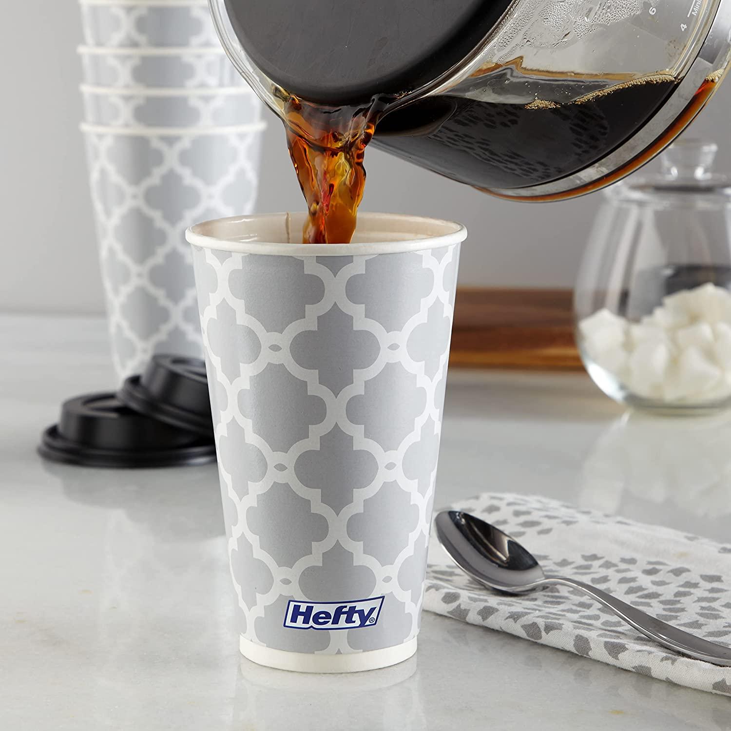 Hefty 16 oz Disposable Hot Cups with Lids - Pack of 20 | Buy Now with ...