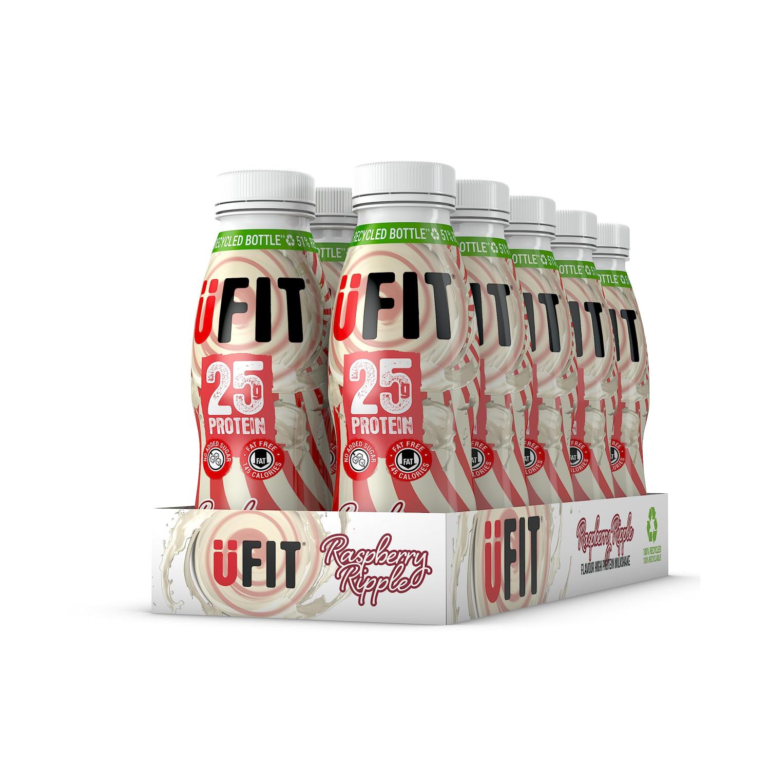 UFIT High Protein Milkshake Raspberry Ripple 10x330ml | Buy Now with Express International ...