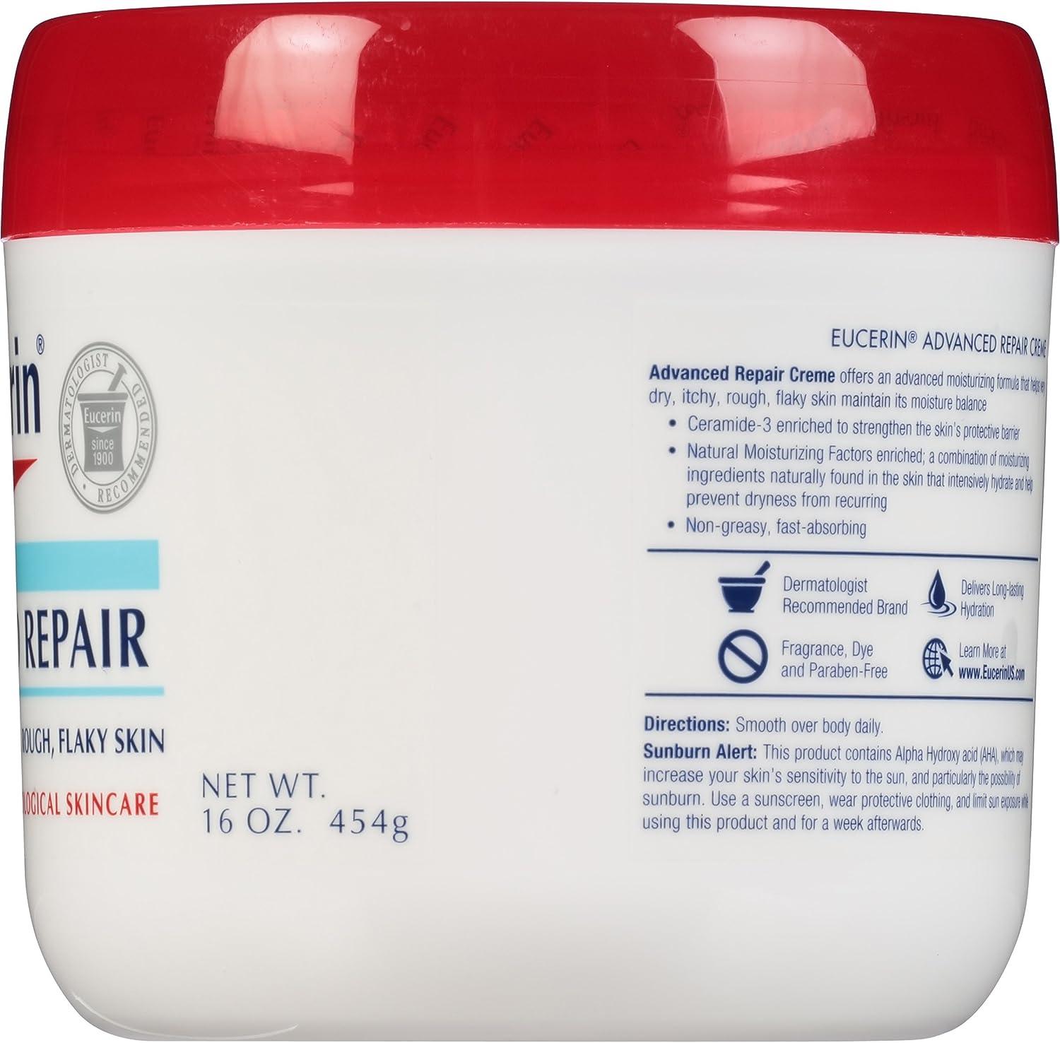 Eucerin Advanced Repair Cream - Fragrance Free 16 oz. Jar | Buy Now ...