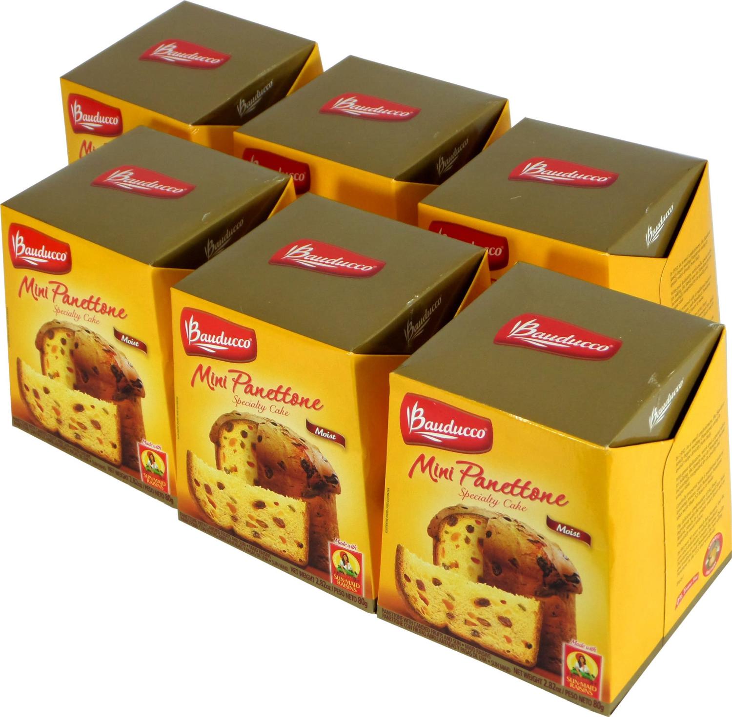 Bauducco Mini Panettone Classic 21.1oz (Pack of 6) - Moist & Fresh ...
