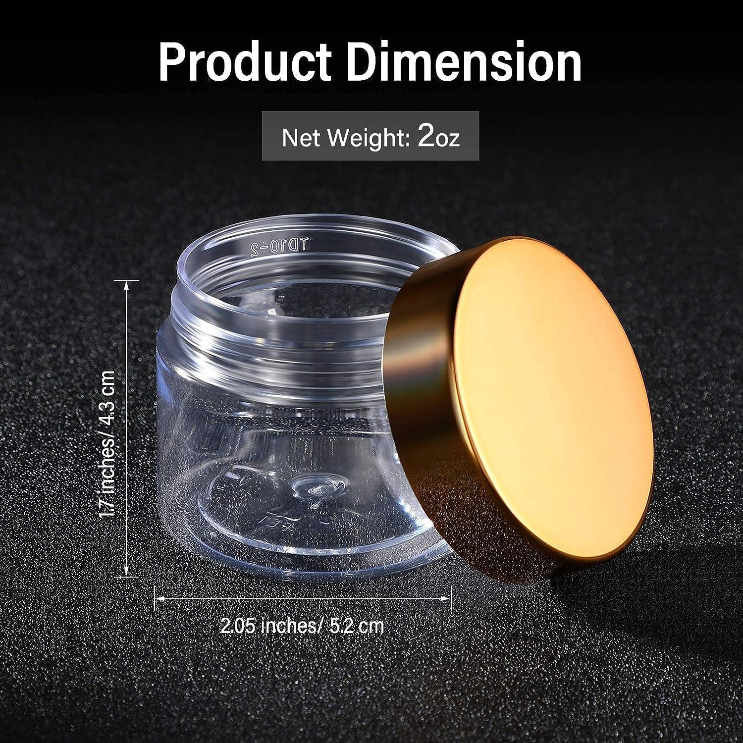 Clear Round Wide Mouth Jars