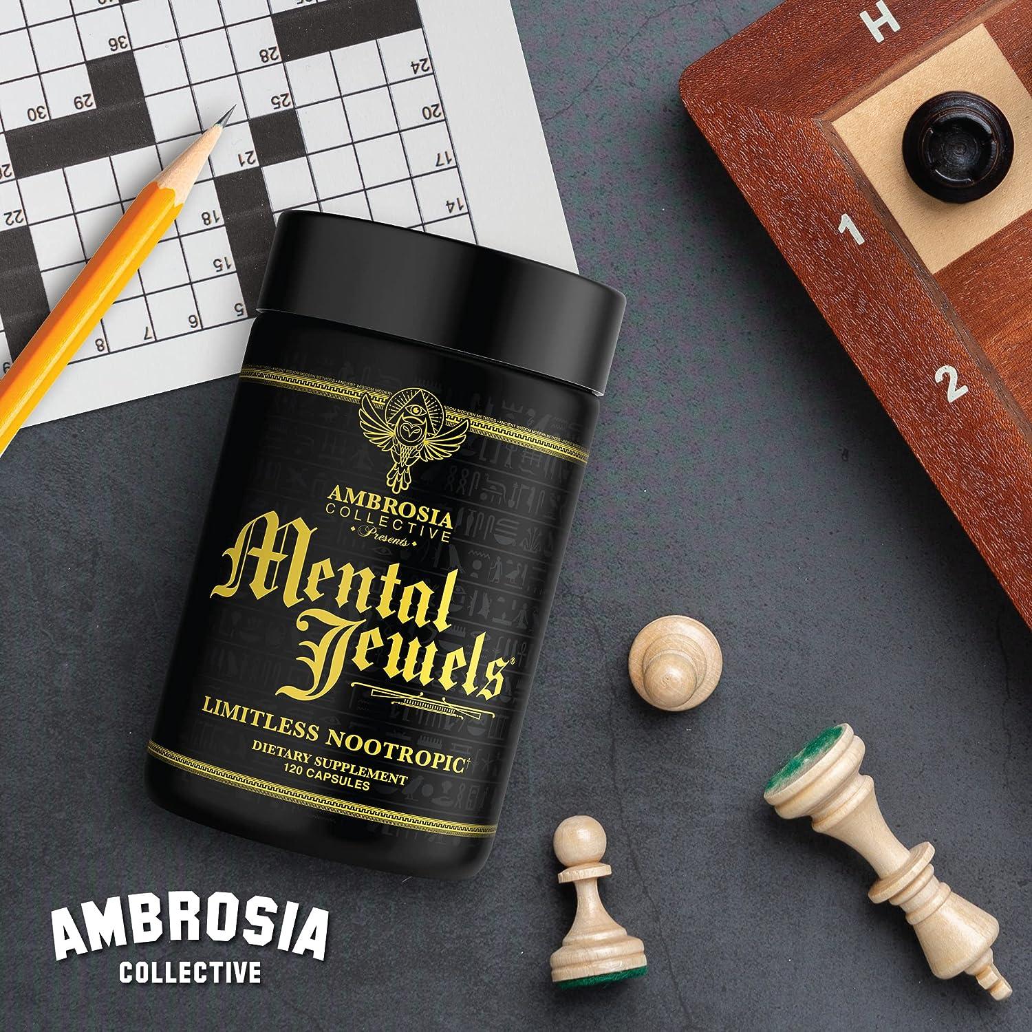Ambrosia Mental Jewels Capsules - Cognitive Enhancer for Memory ...