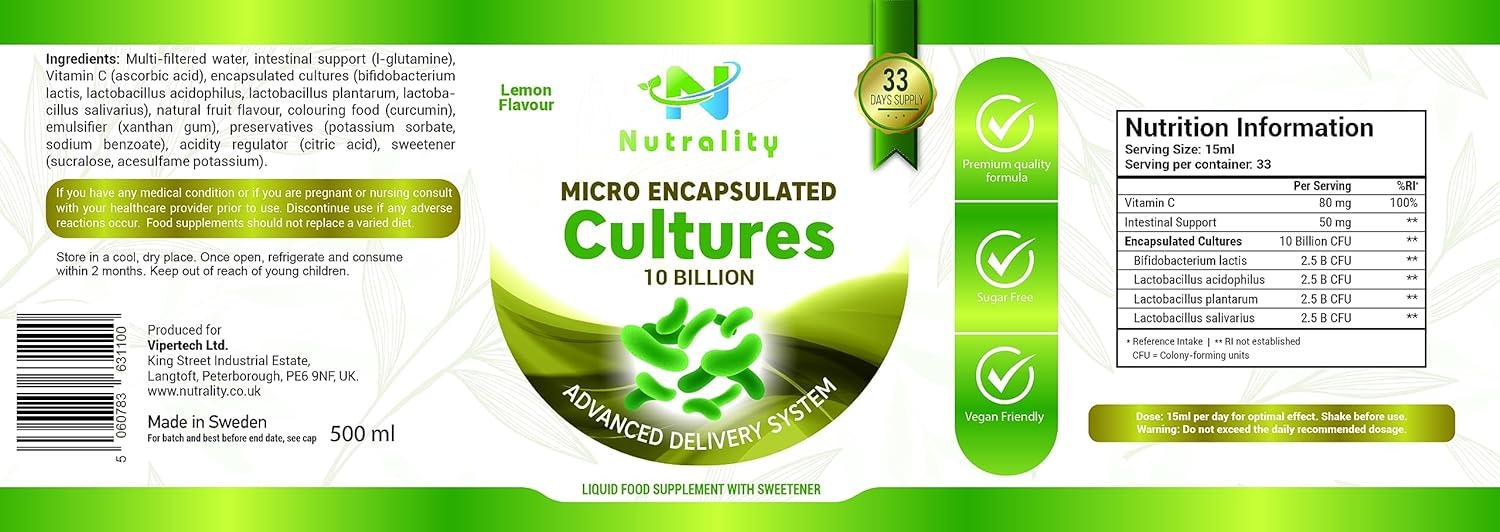 Nutrality Micro Encapsulated Probiotics Supplement 500ml - High ...