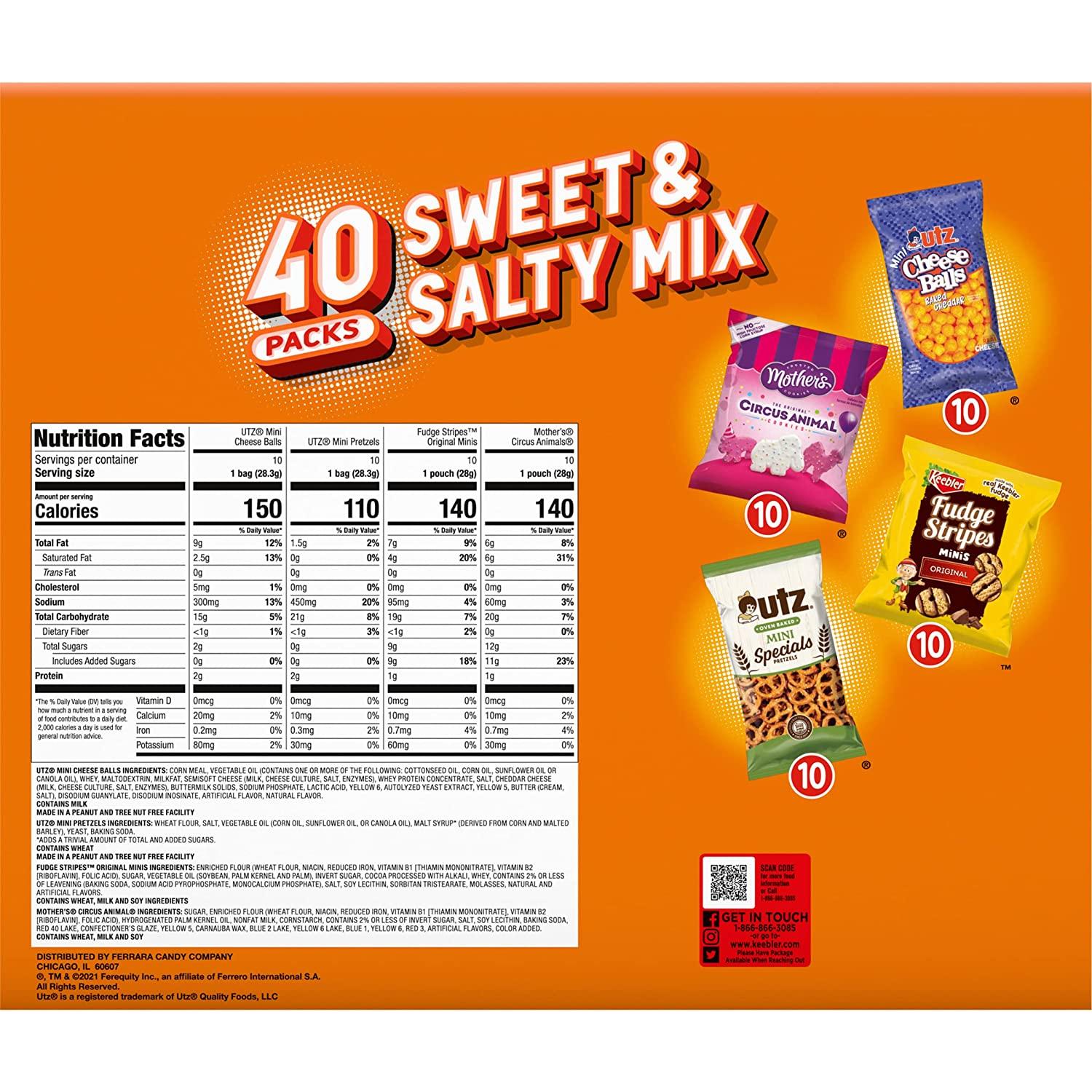 Sweet & Salty Mix Snack Box Variety Pack | Individually Wrapped Variety ...