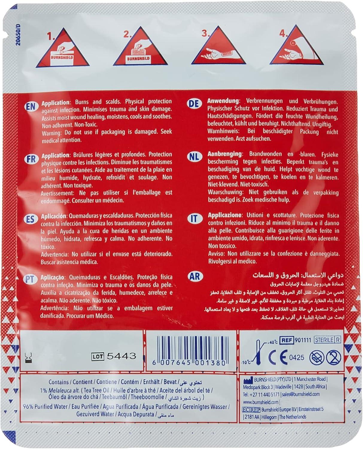 LEINAWERKE 41081 BURNSHIELD Hydrogel Dressing 10x10 cm - 1 pc ...