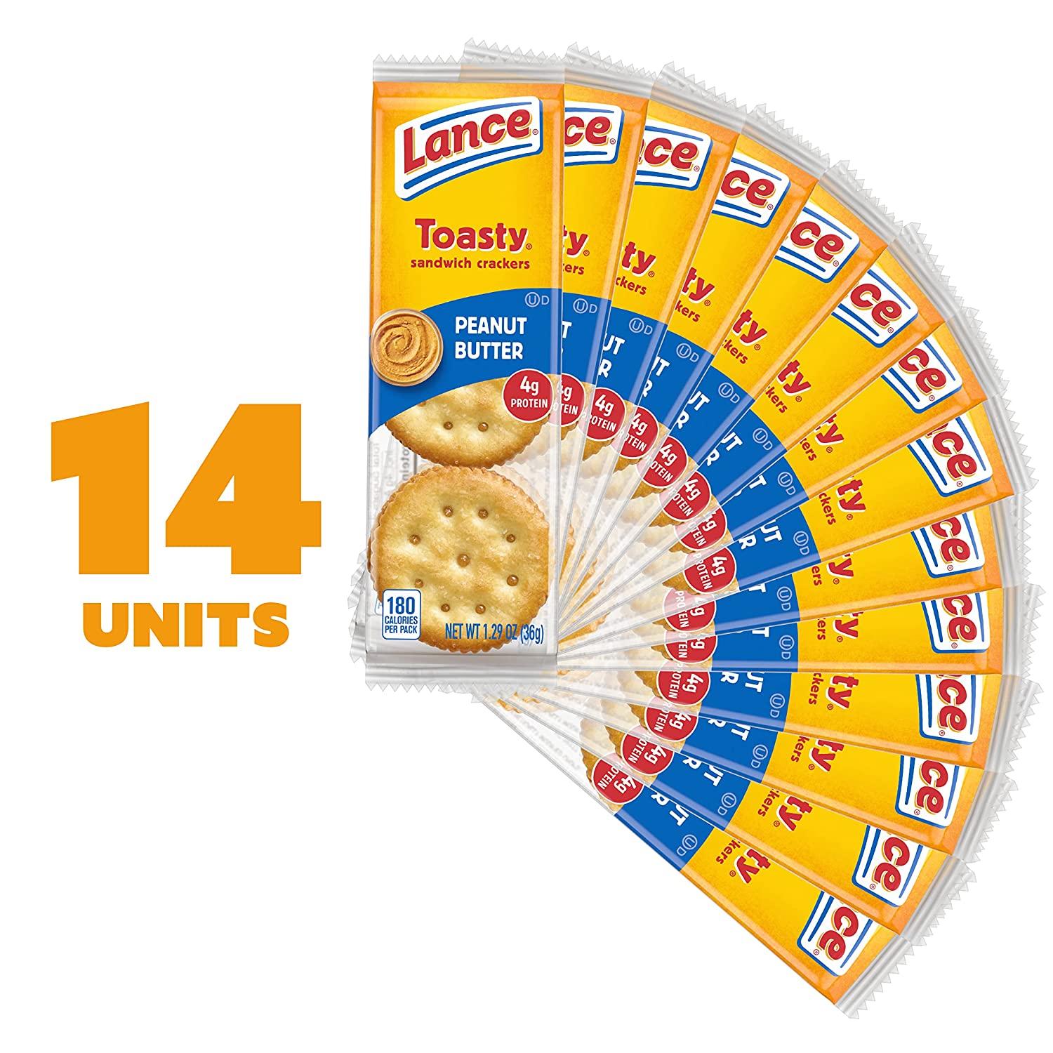 Lance Variety Pack - Toasty, Toast Chee, Captain's Wafers - Peanut ...