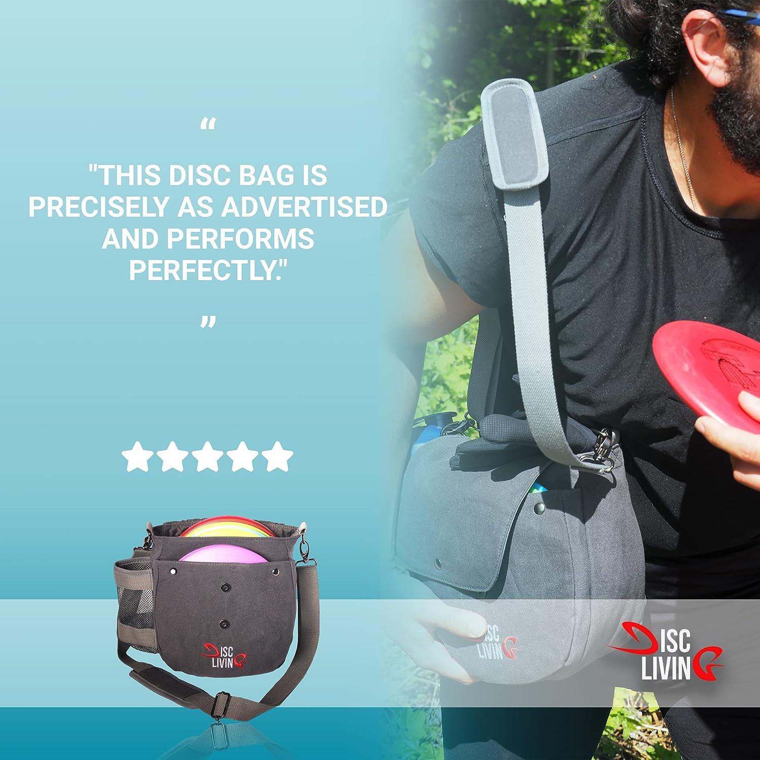 Disc Living Disc Golf Bag - Lightweight & Sturdy | Fits Up to 10 Discs ...