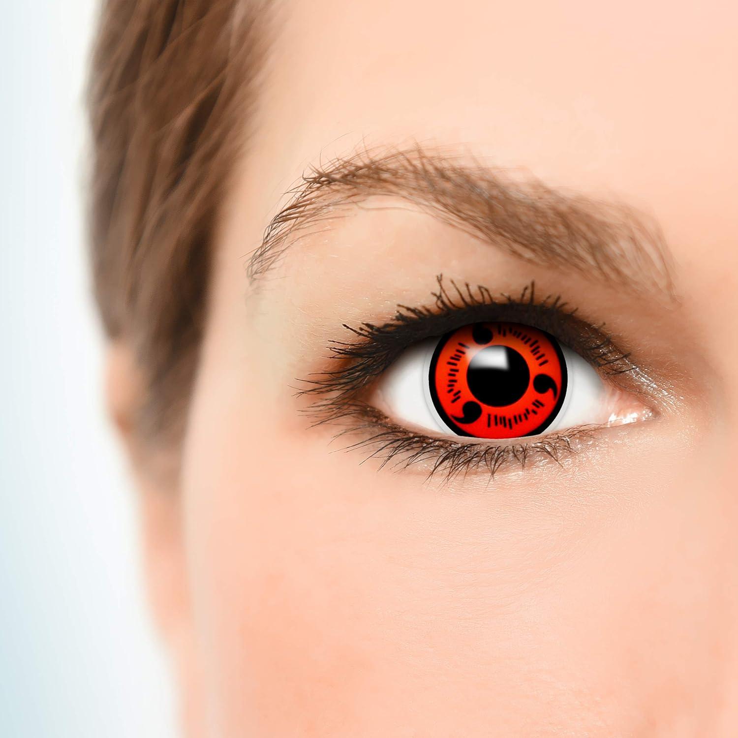 Buy Sharingan Contact Lenses Naruto Red - High-Quality 1 Pair with ...