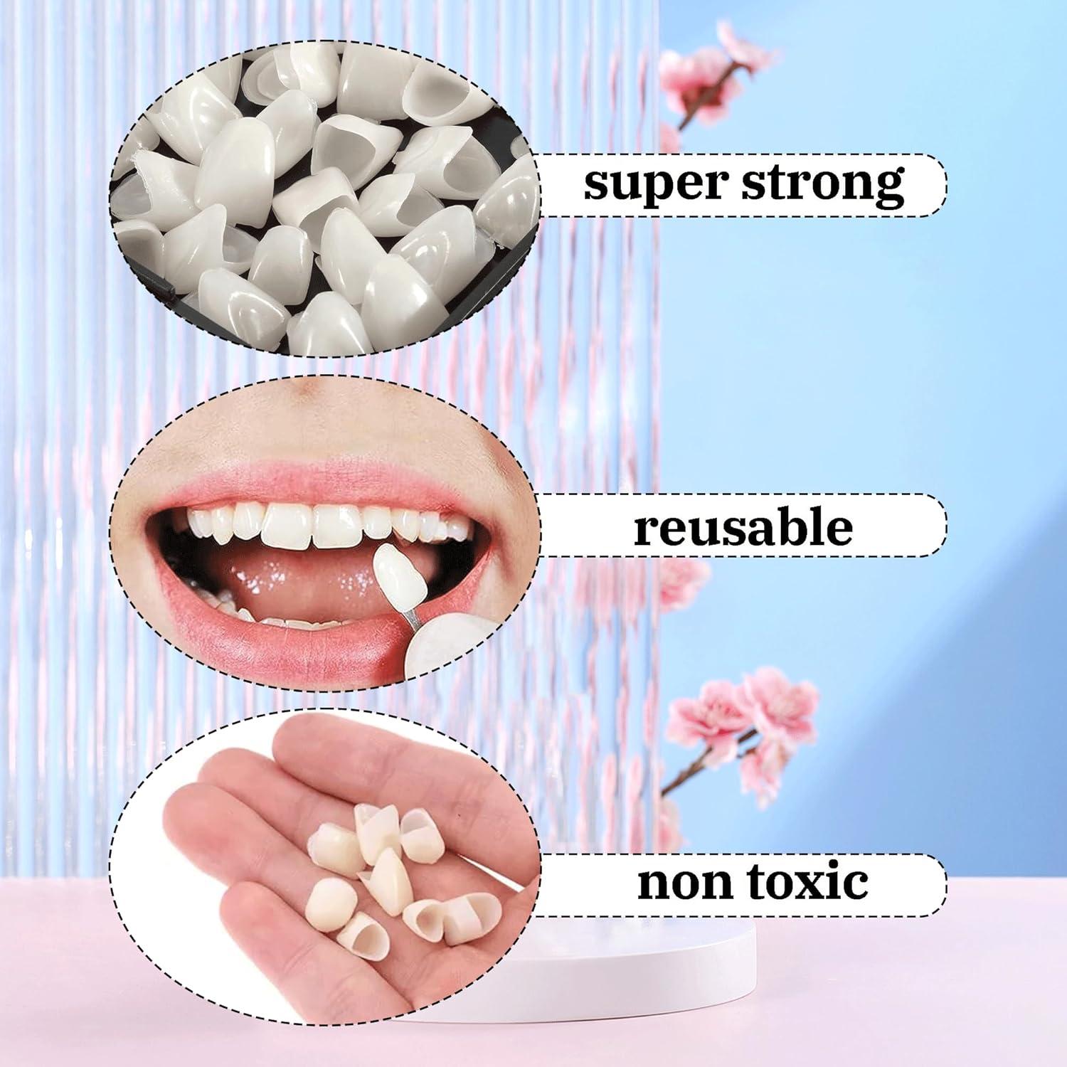 70PCS Temporary Tooth Crown Repair Kit - Durable Fake Teeth Cap for ...