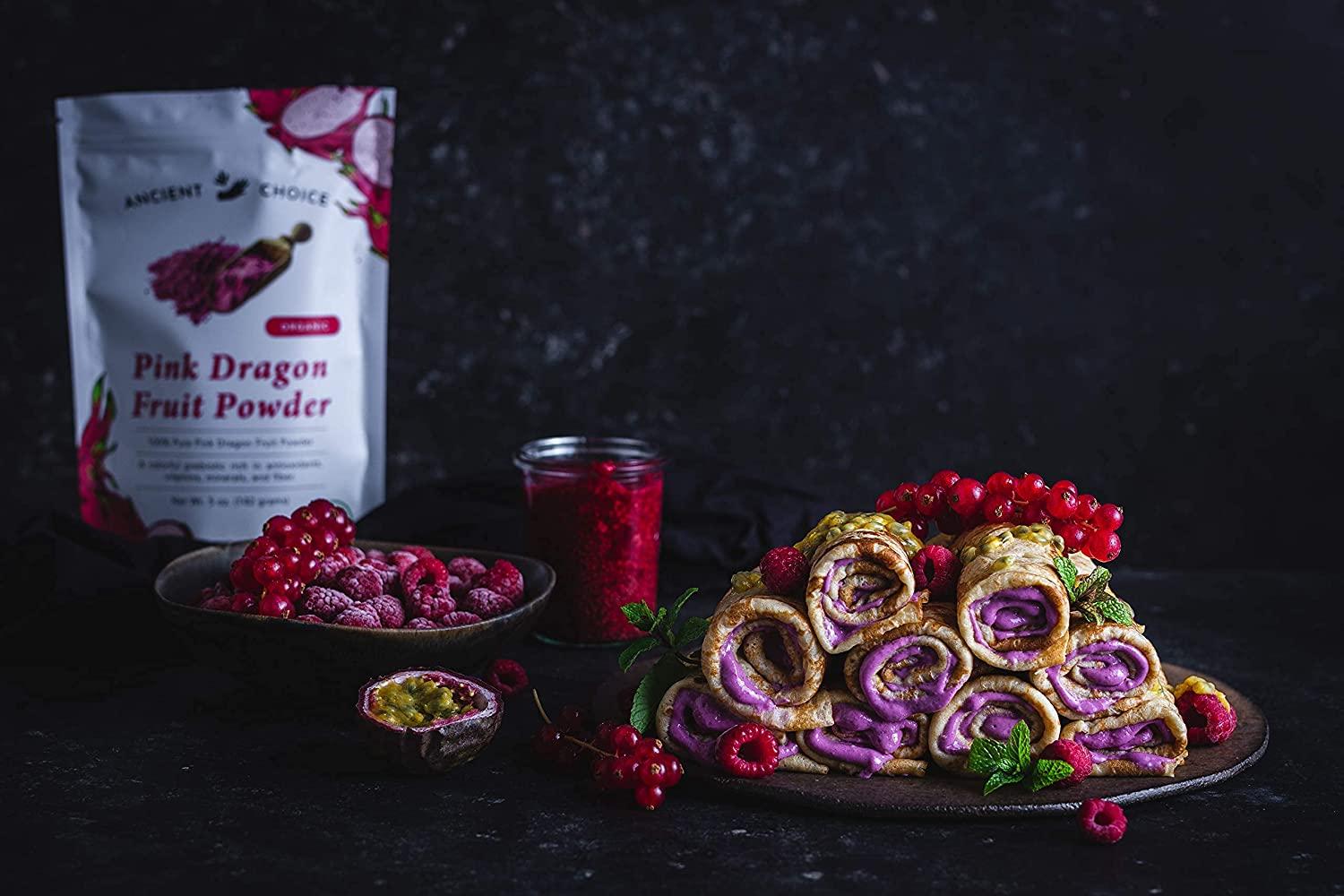 Organic Red Dragon Fruit Powder (4 oz) | Freeze Dried Pitaya for ...