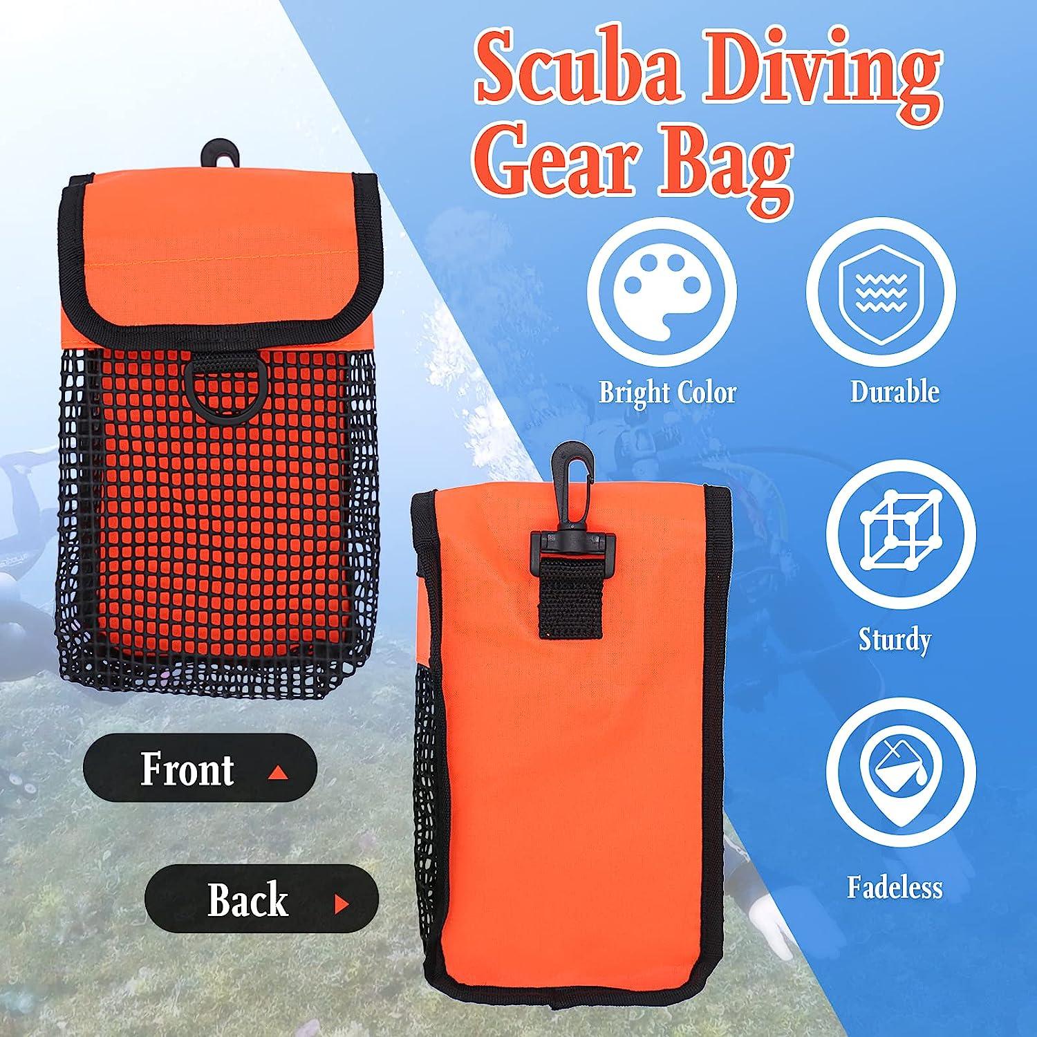 Scuba Diving Gear Bag with Finger Reel/SMB Safety Buoy, Mesh Storage ...