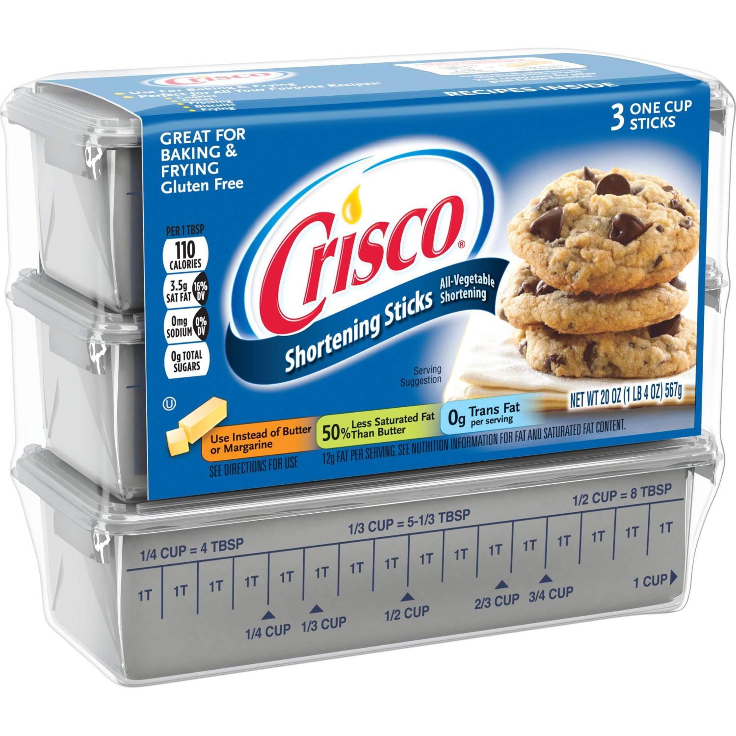 Crisco Baking Sticks Original - 20oz Package (Pack of 2), All Vegetable ...