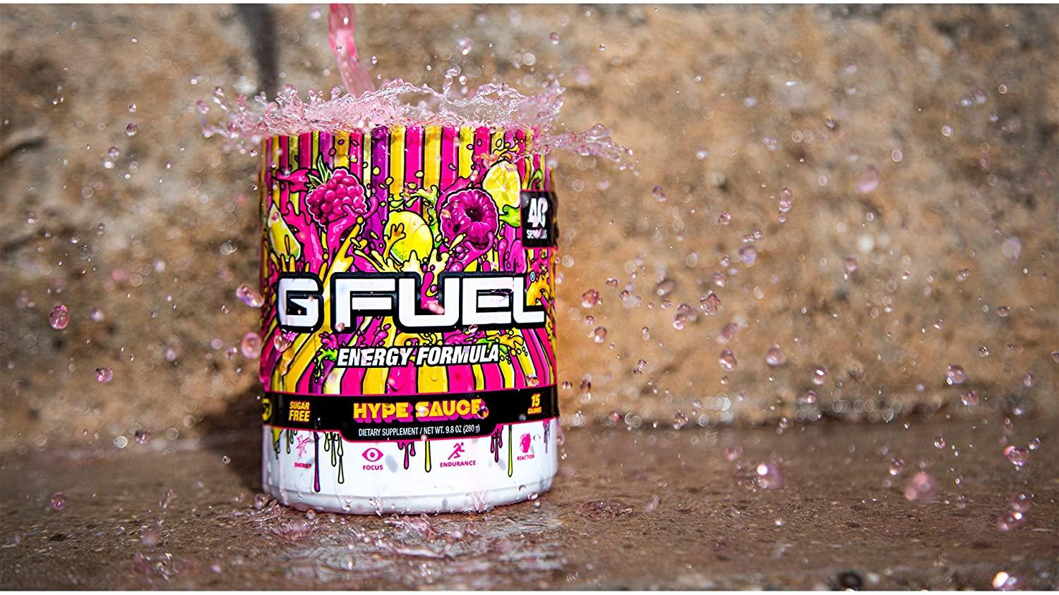 G Fuel Raspberry Lemonade Hype Sauce Energy Powder - 9.8oz Tub (40 ...