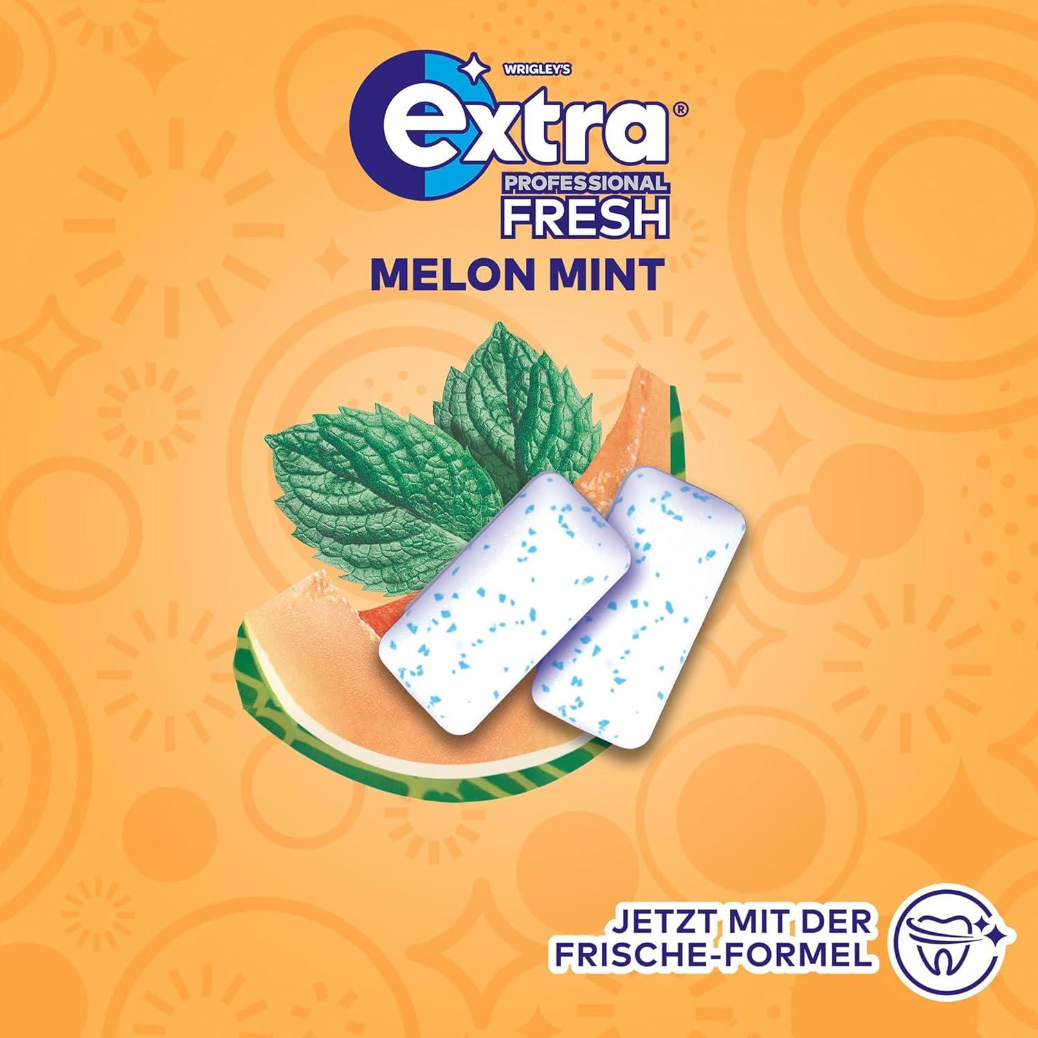 Extra Professional Fresh Melon Mint Sugar-Free Chewing Gum - 30x10 ...