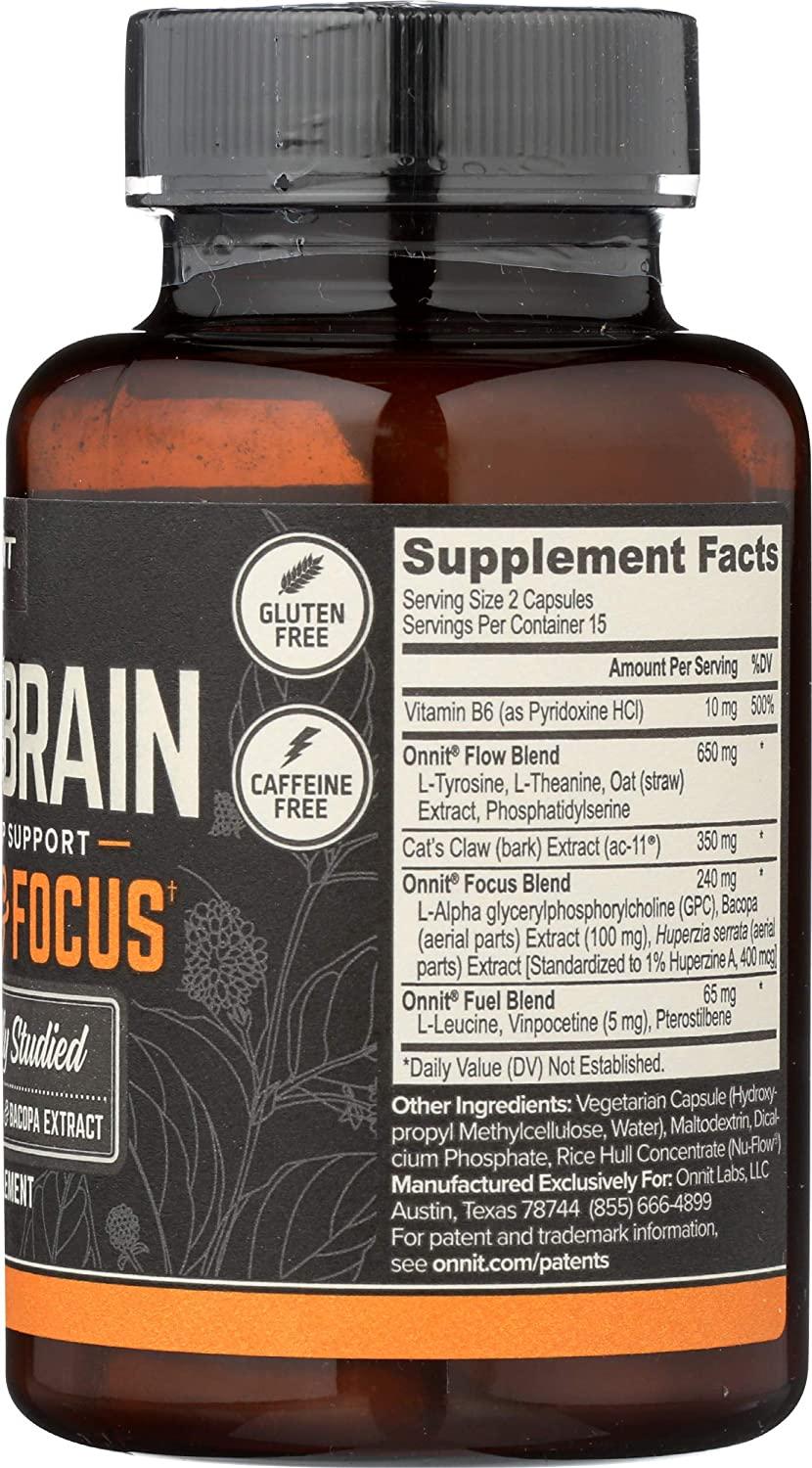 Onnit Alpha Brain - 30 Capsules for Enhanced Memory & Focus | Buy Now ...