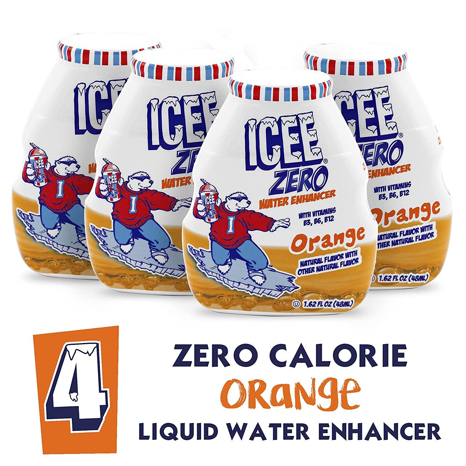 ICEE Zero Calorie Orange Liquid Water Enhancer - 1.62 Fl Oz Concentrate ...