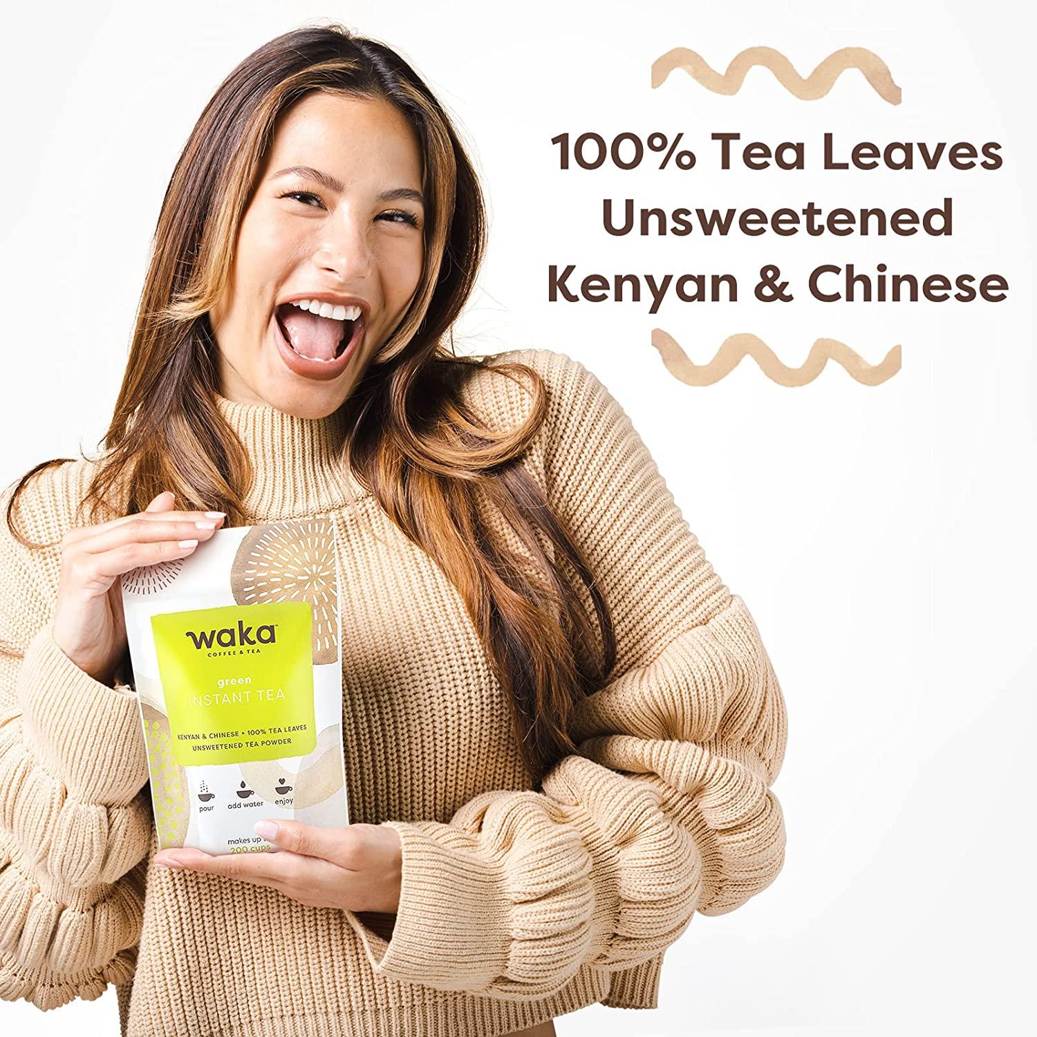Waka Quality Instant Tea: Unsweetened Green Tea Kenyan Chinese Blend ...
